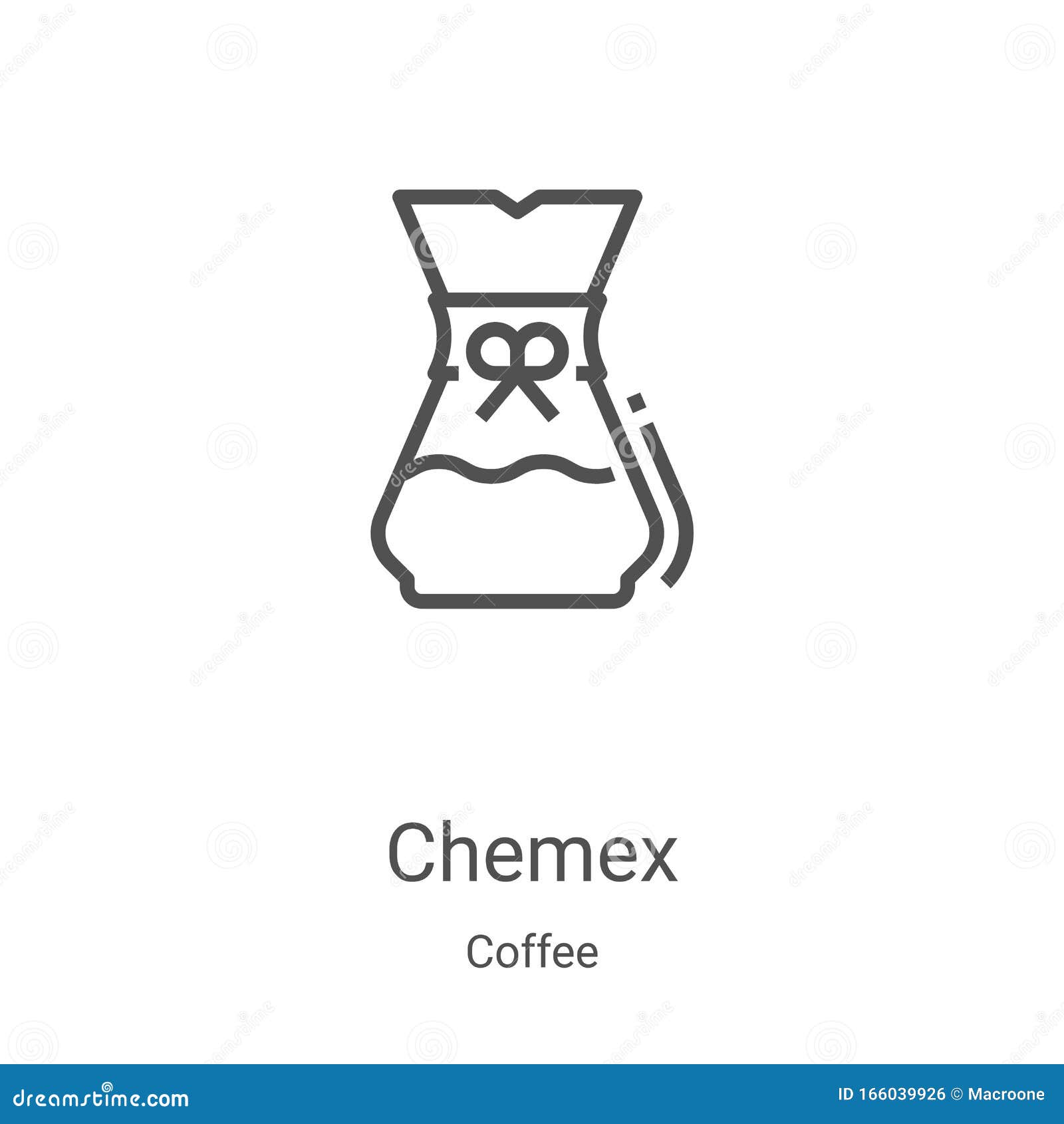 Chemex Icon Vector from Coffee Collection. Thin Line Chemex Outline ...