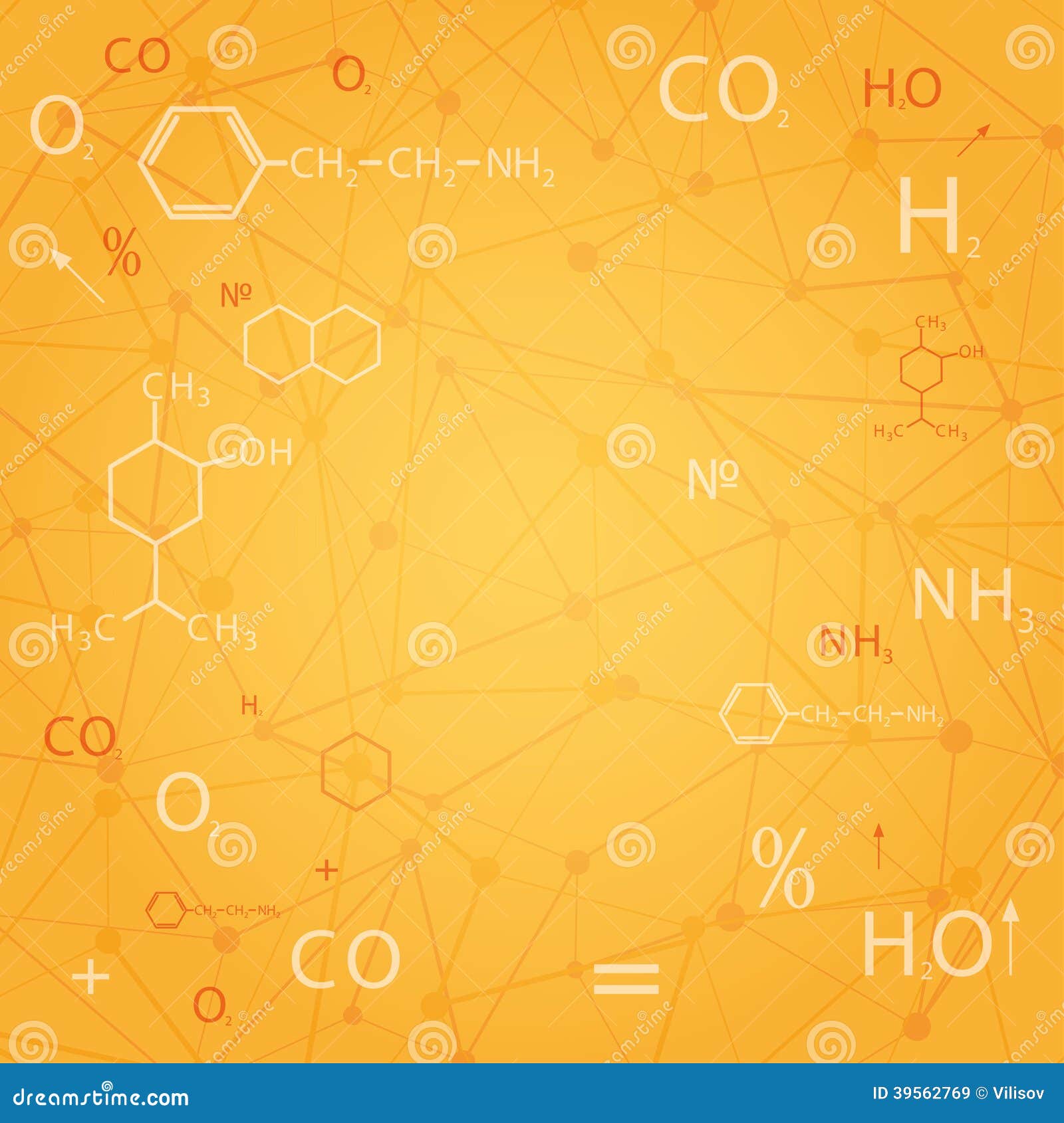 Chemical Abstract Background Stock Vector - Illustration of learn ...