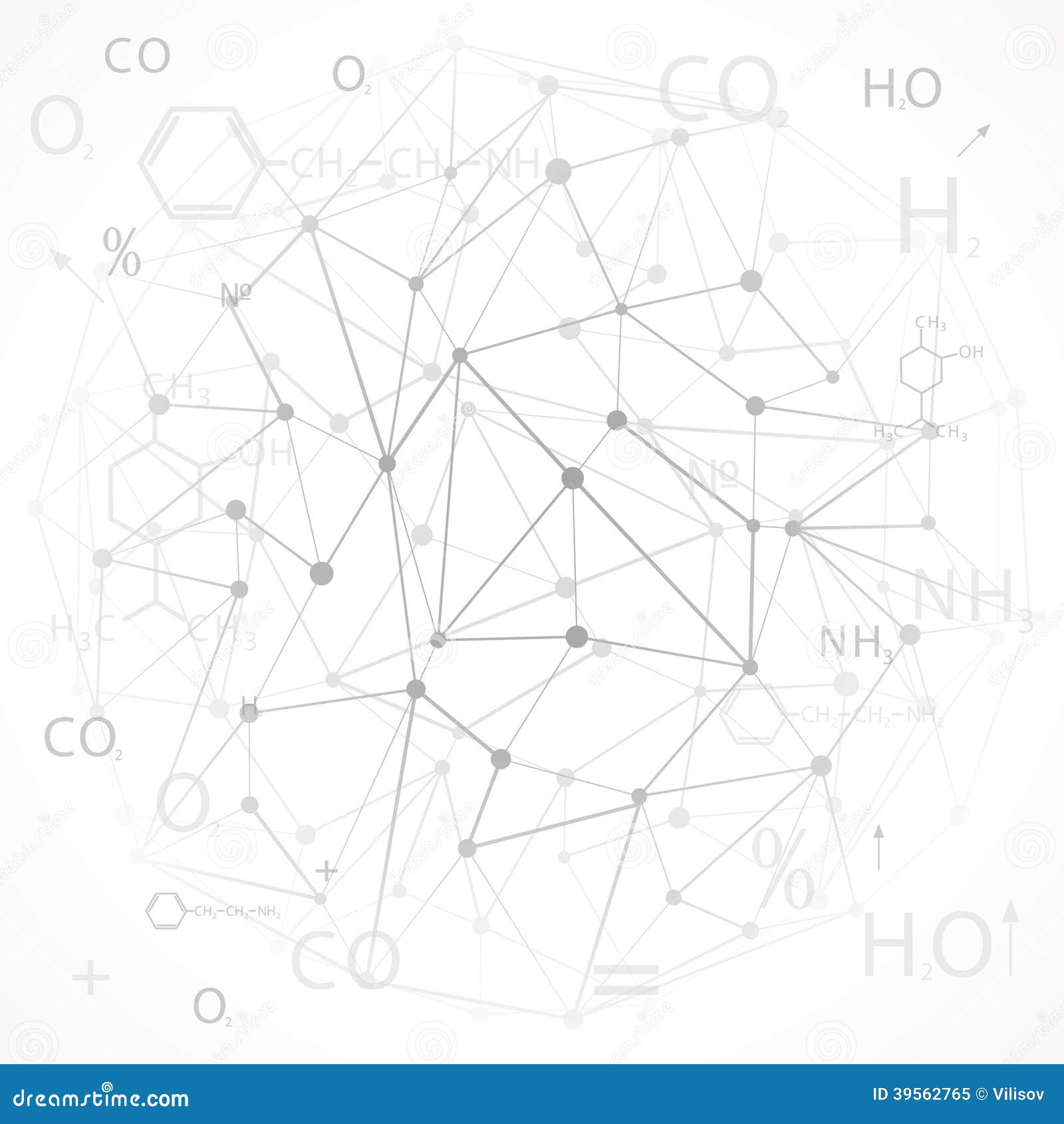 Chemical Abstract Background Stock Vector - Illustration of digital ...