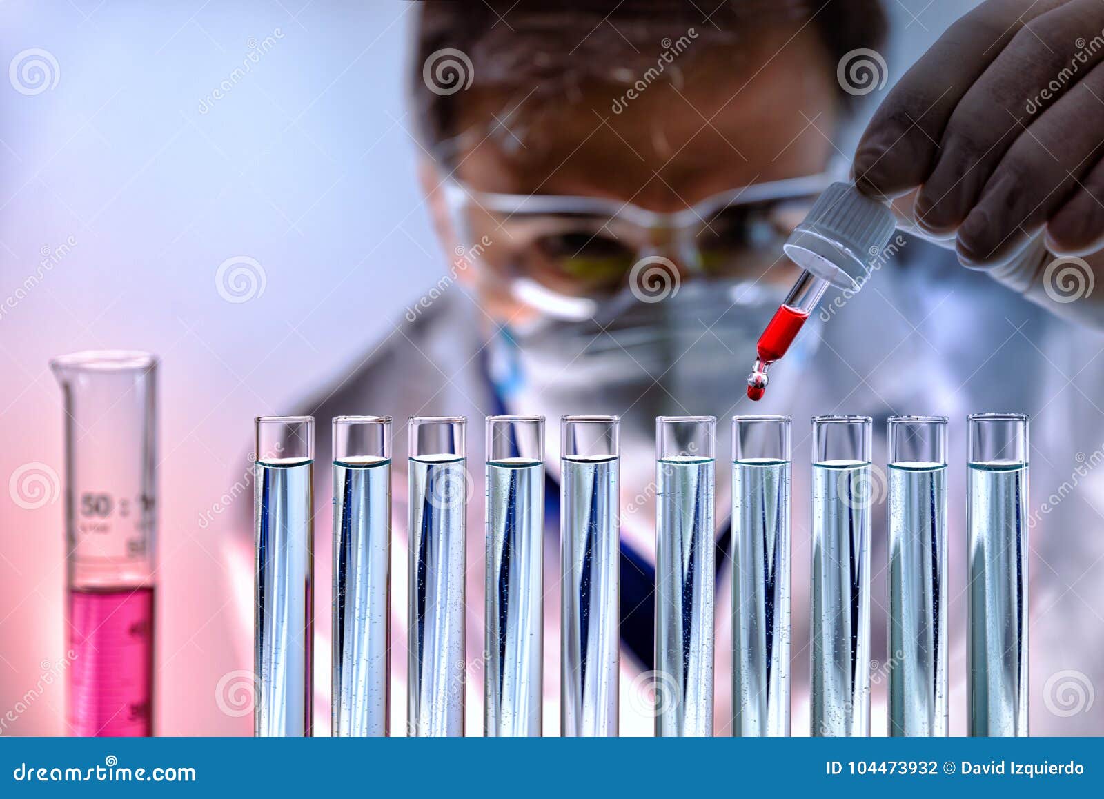 Chemical Analyzing Different Substances in the Laboratory Front Stock ...