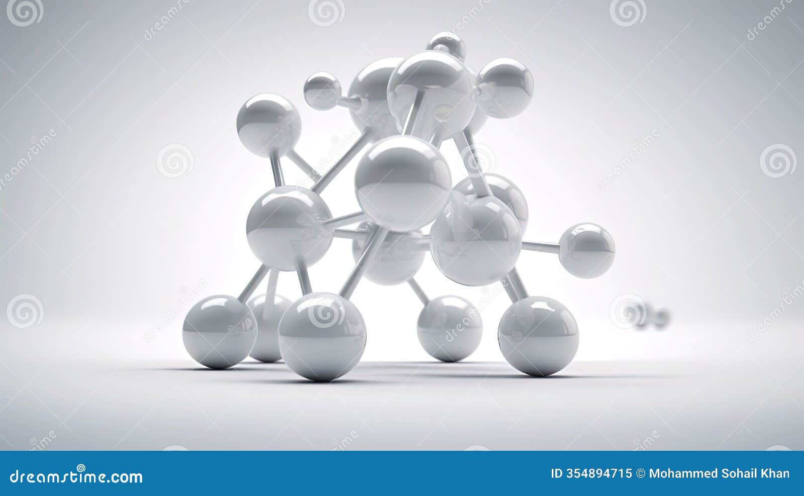Chemical Atom in White Color White Background Stock Illustration ...