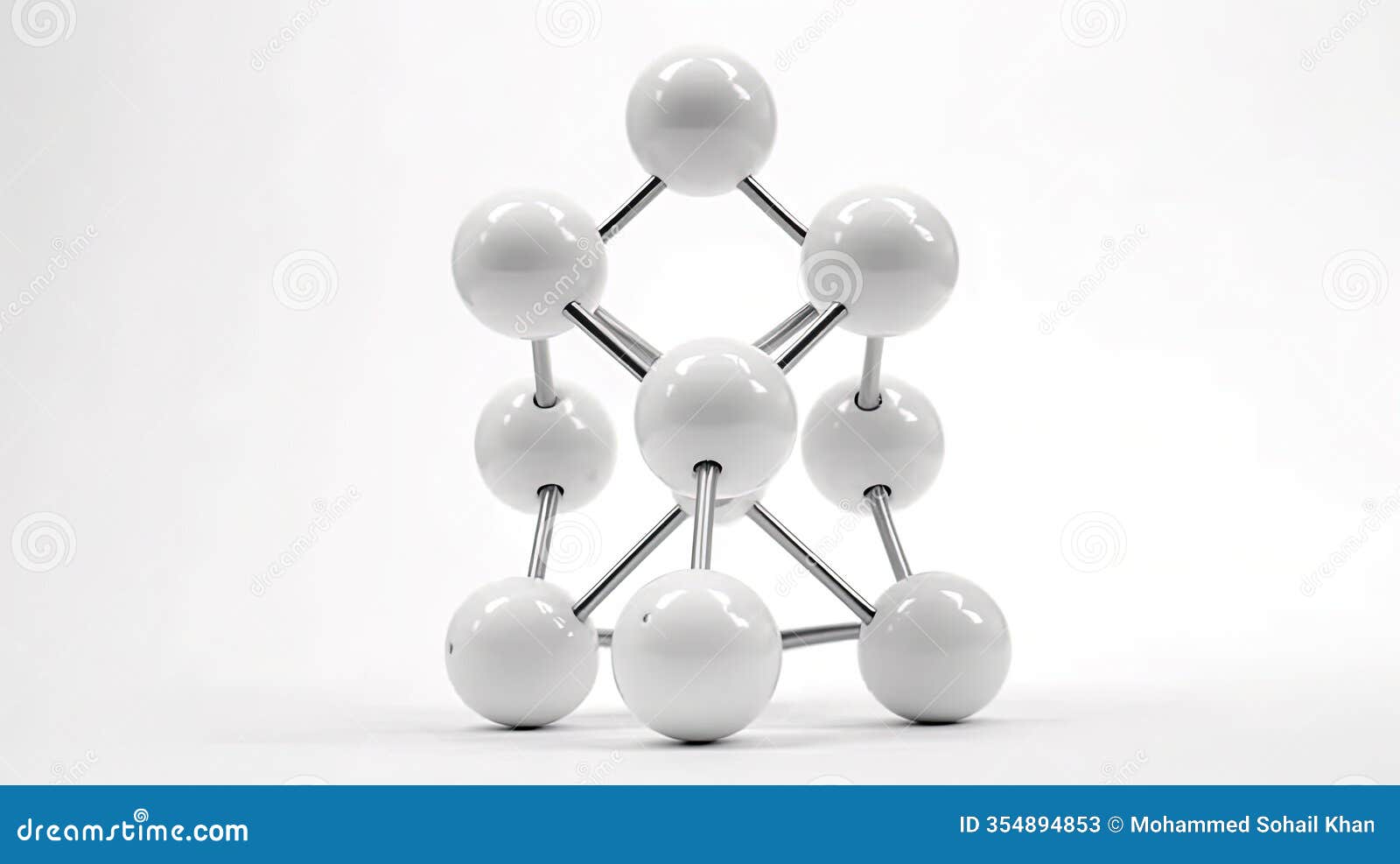 Chemical Atom in White Color White Background Stock Illustration ...