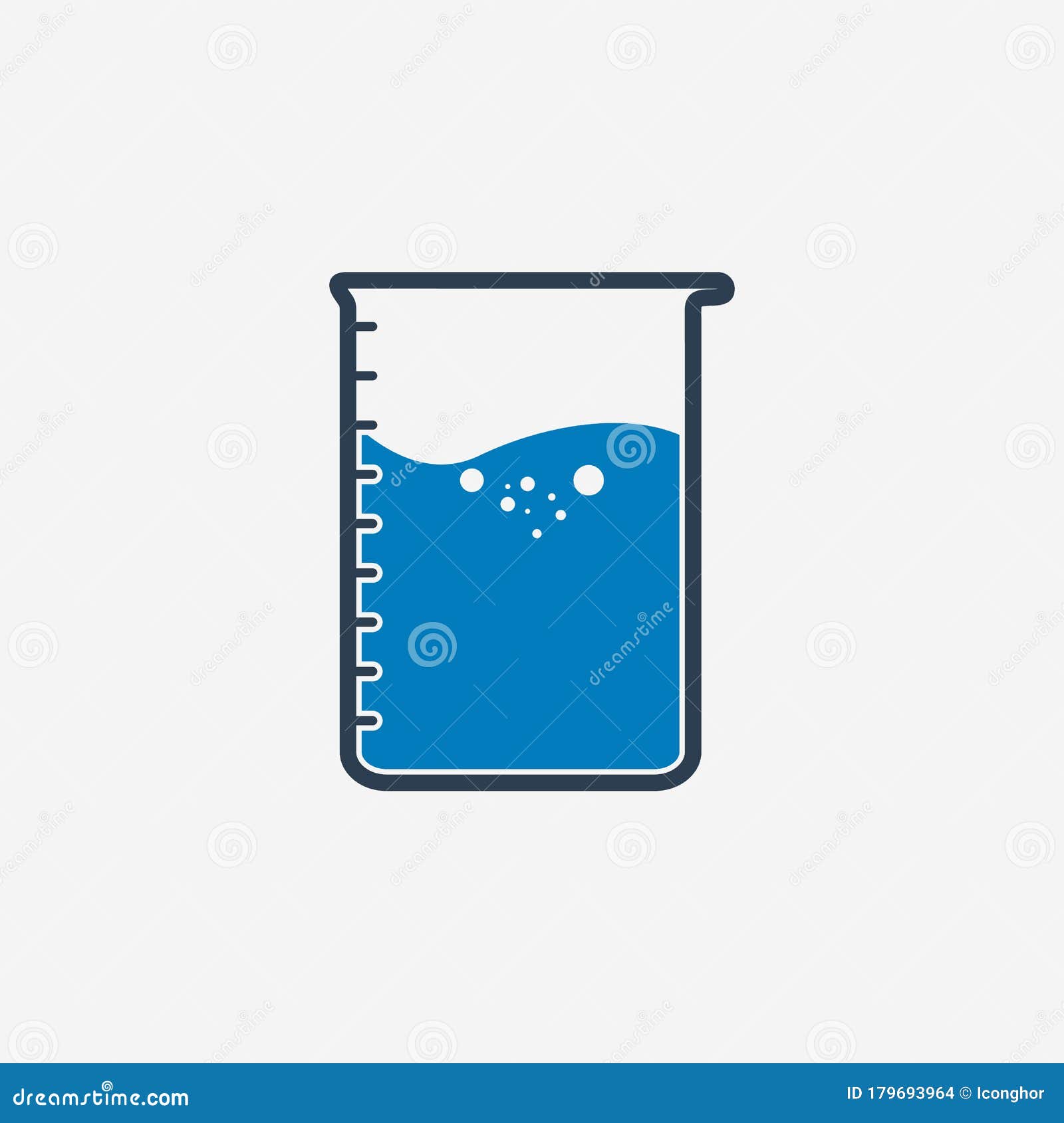 Chemical Beaker Icon. stock vector. Illustration of chemical - 179693964