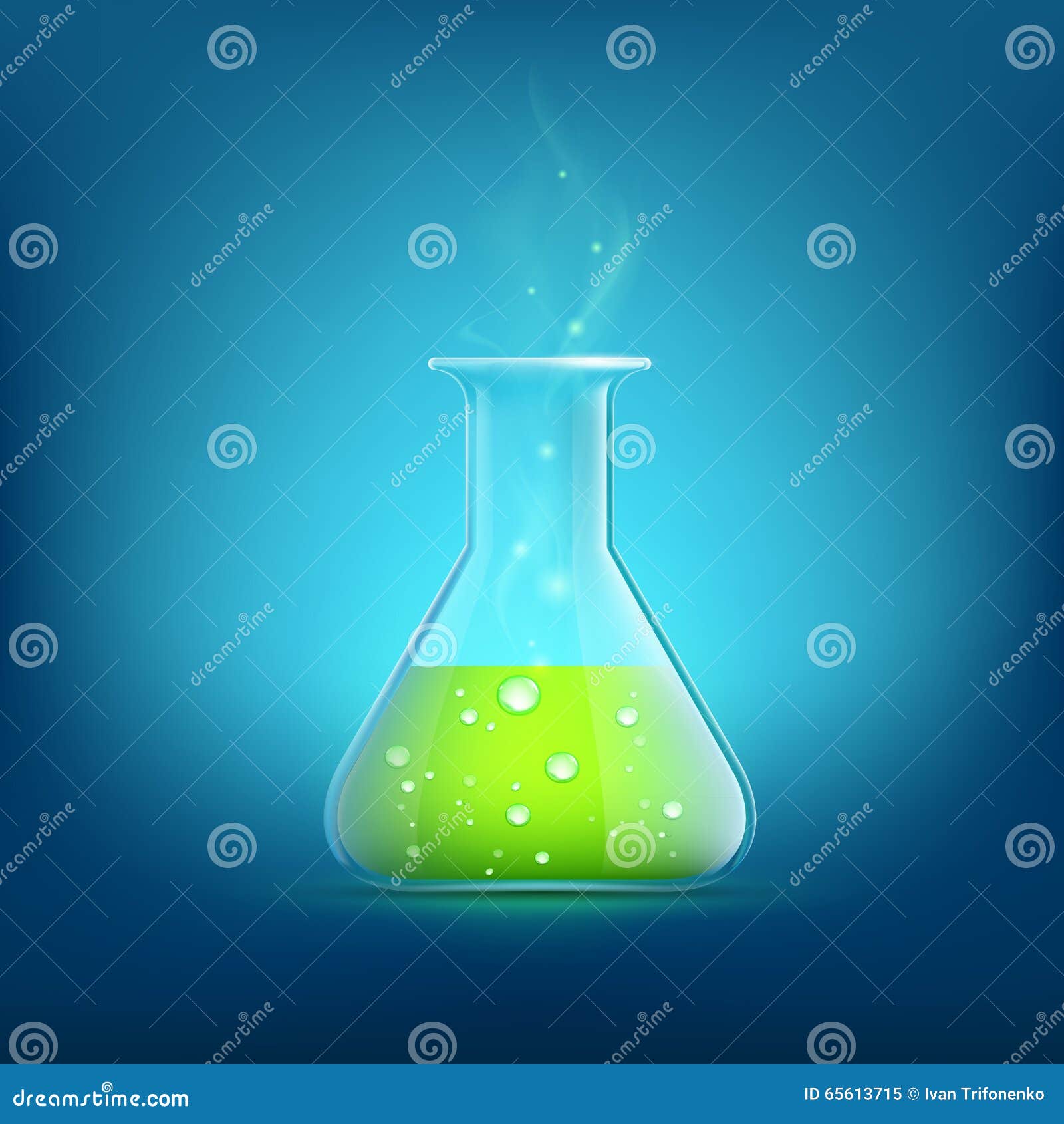 Chemical Beaker. Stock Illustration. Cartoon Vector | CartoonDealer.com ...
