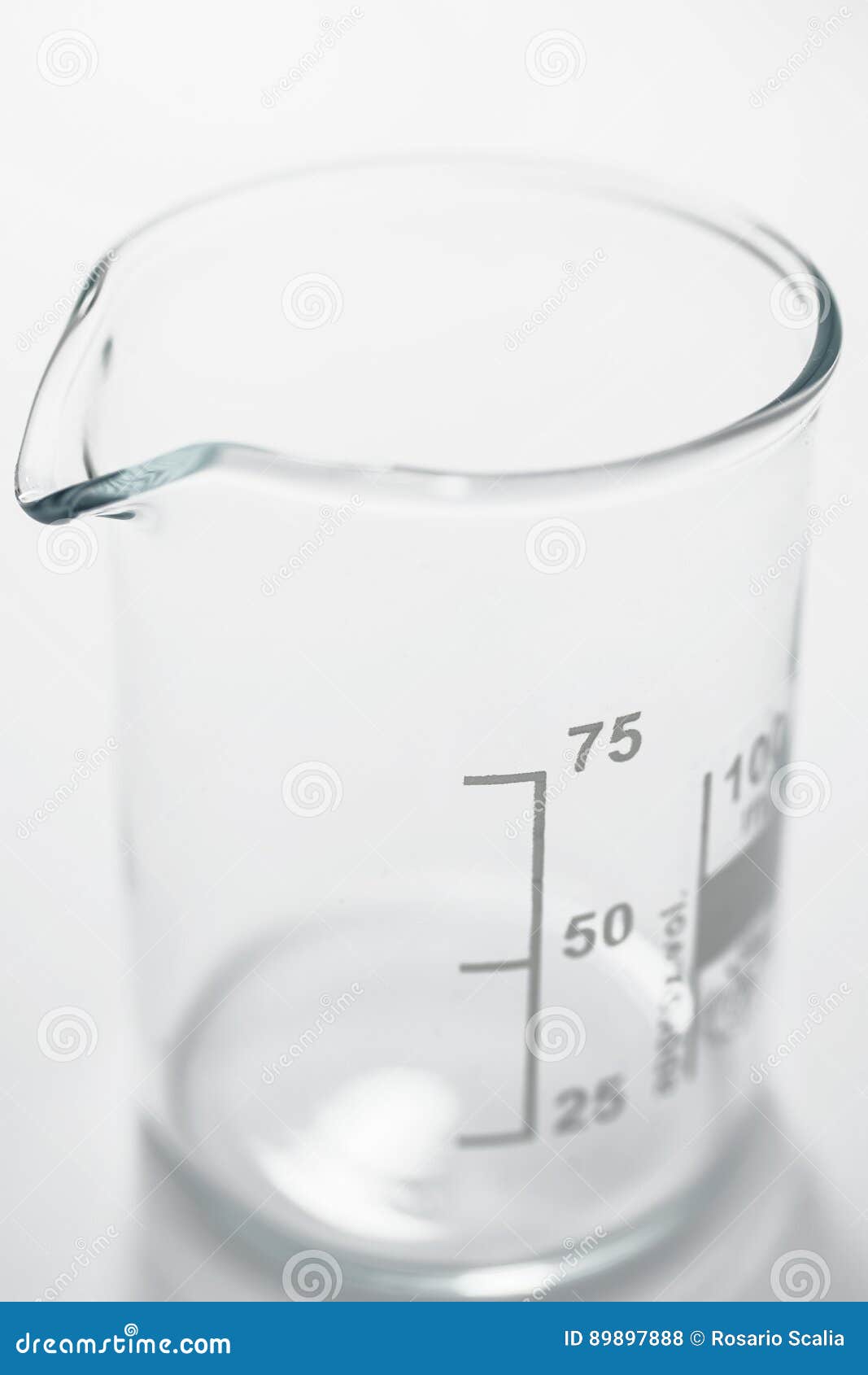Chemical becker on white stock photo. Image of science - 89897888