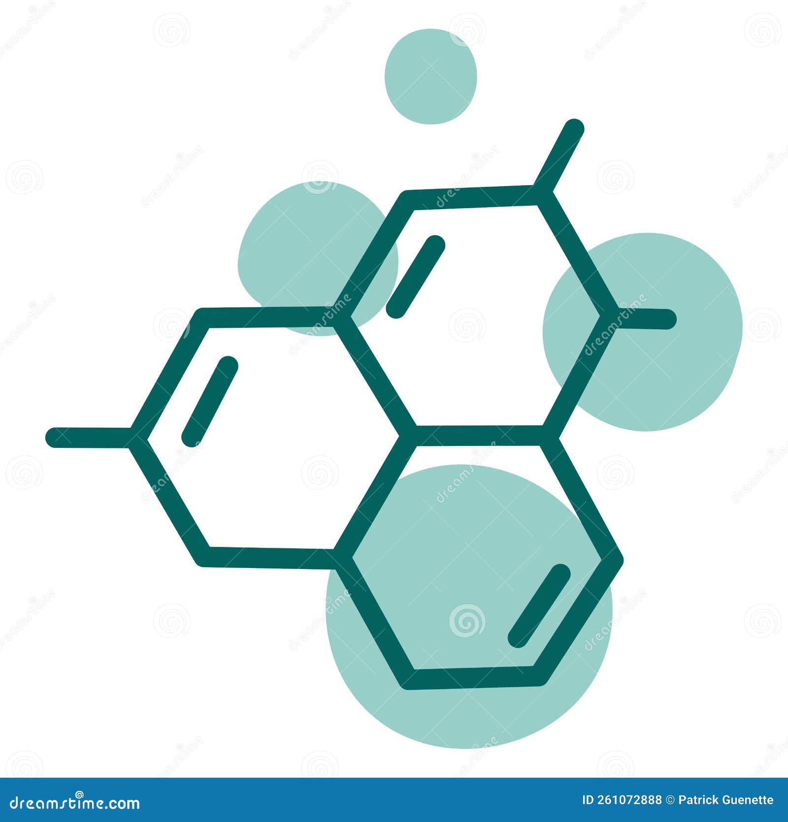 Chemical bond, icon stock vector. Illustration of model - 261072888