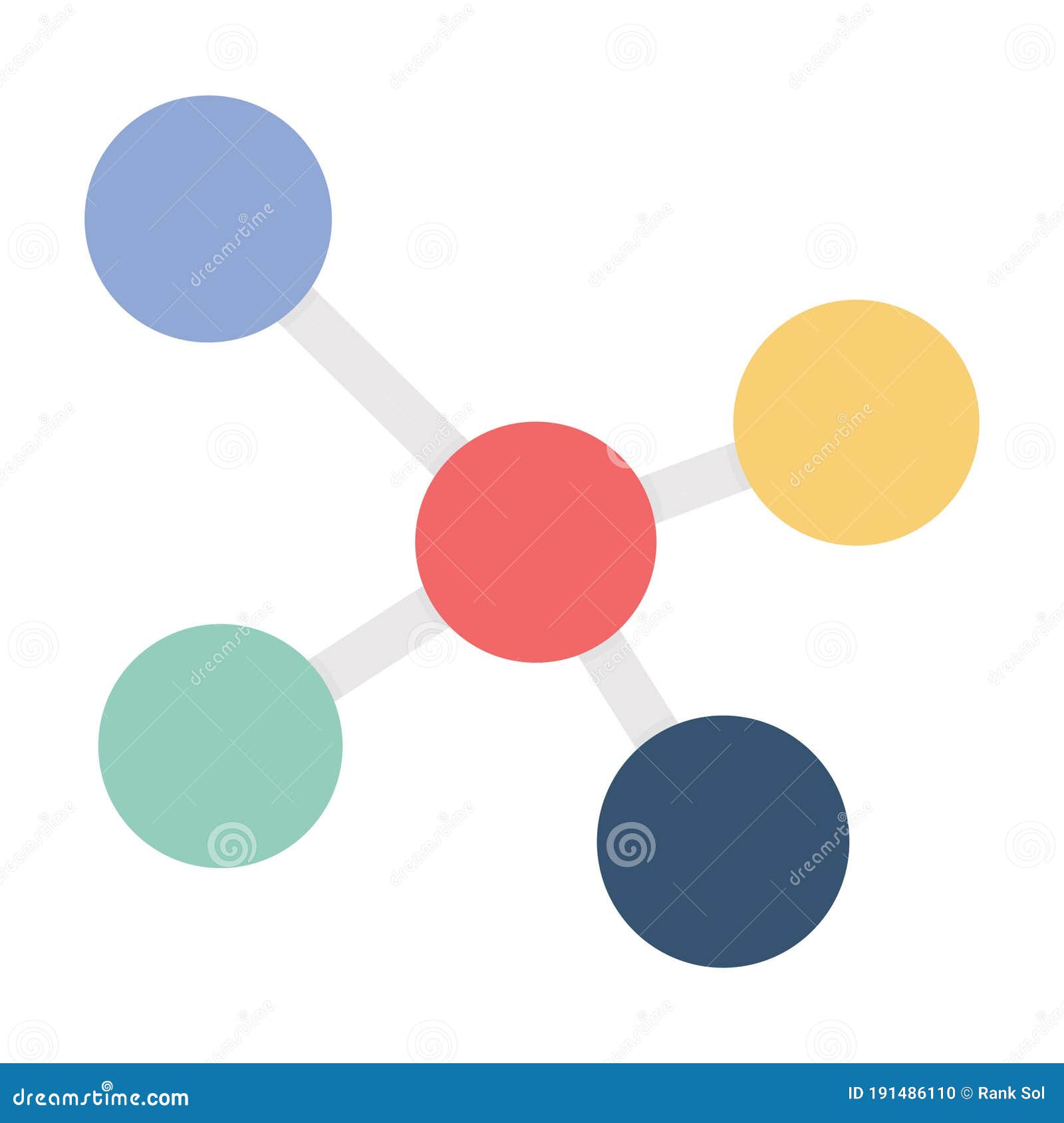 Chemical Bonding Flat Vector Icon Which Can Easily Modify or Edit Stock ...