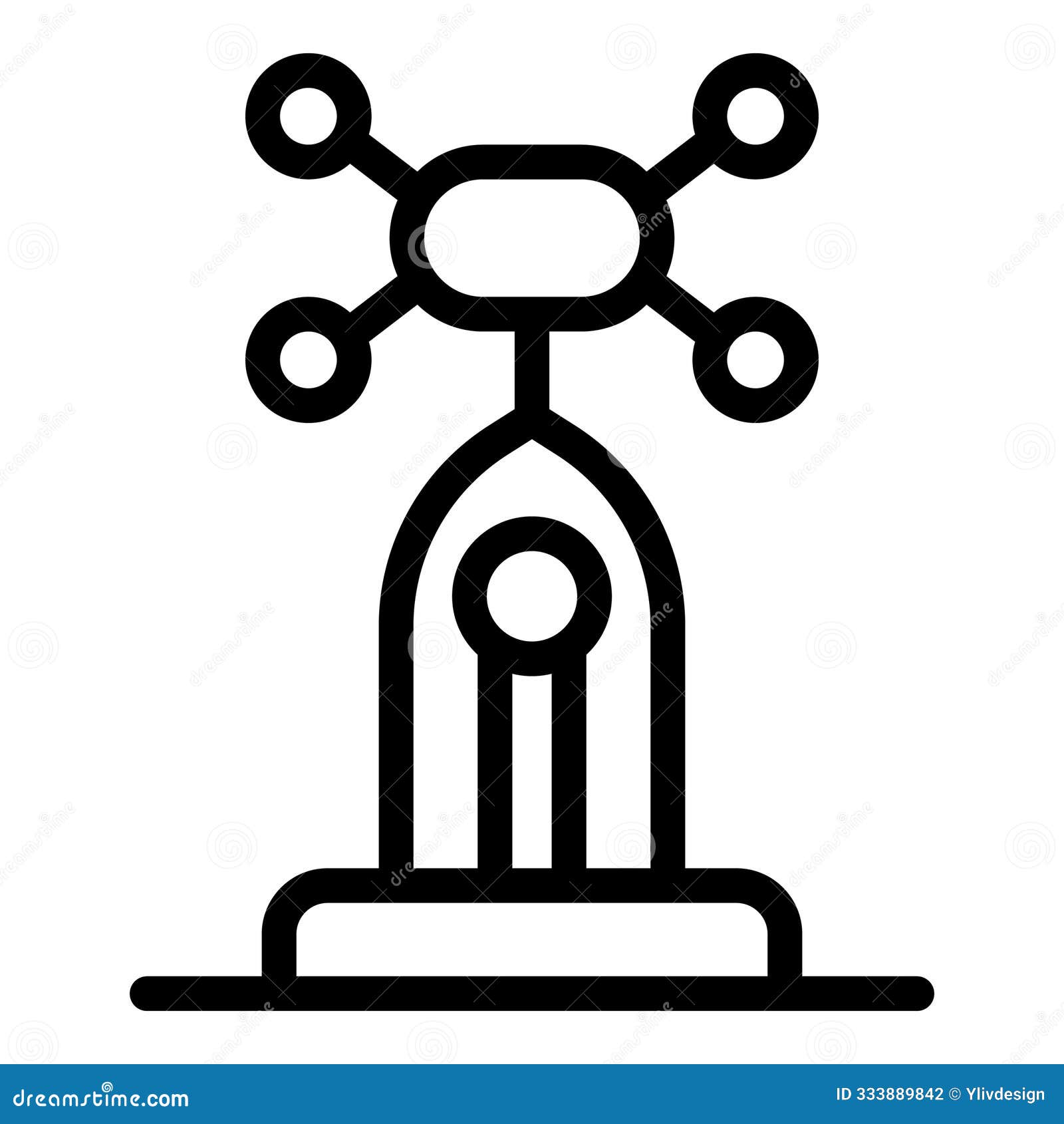 Chemical Bonds Icon Representing Molecule Structure Combining Atoms ...
