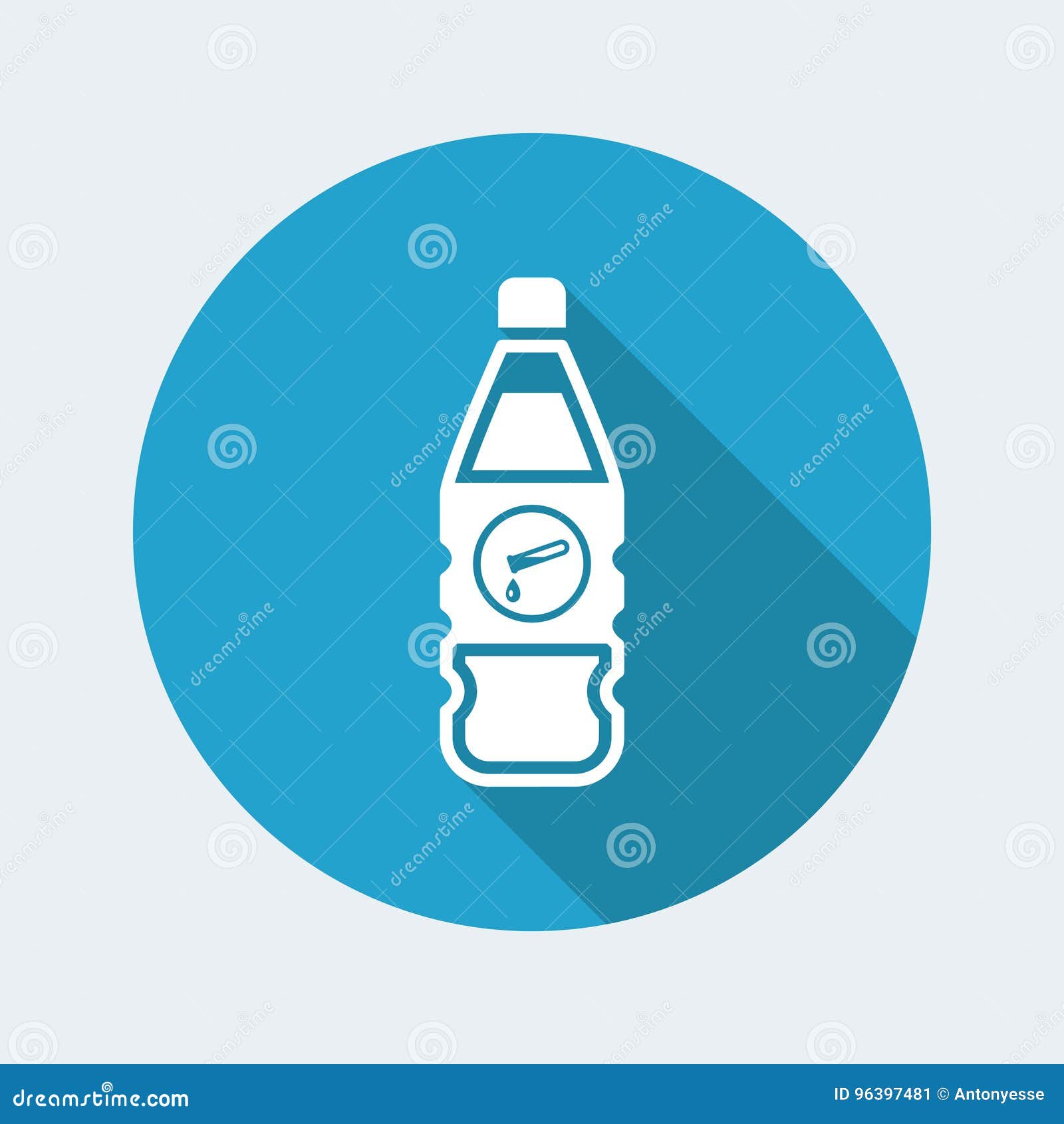 Chemical bottle icon stock vector. Illustration of tube - 96397481
