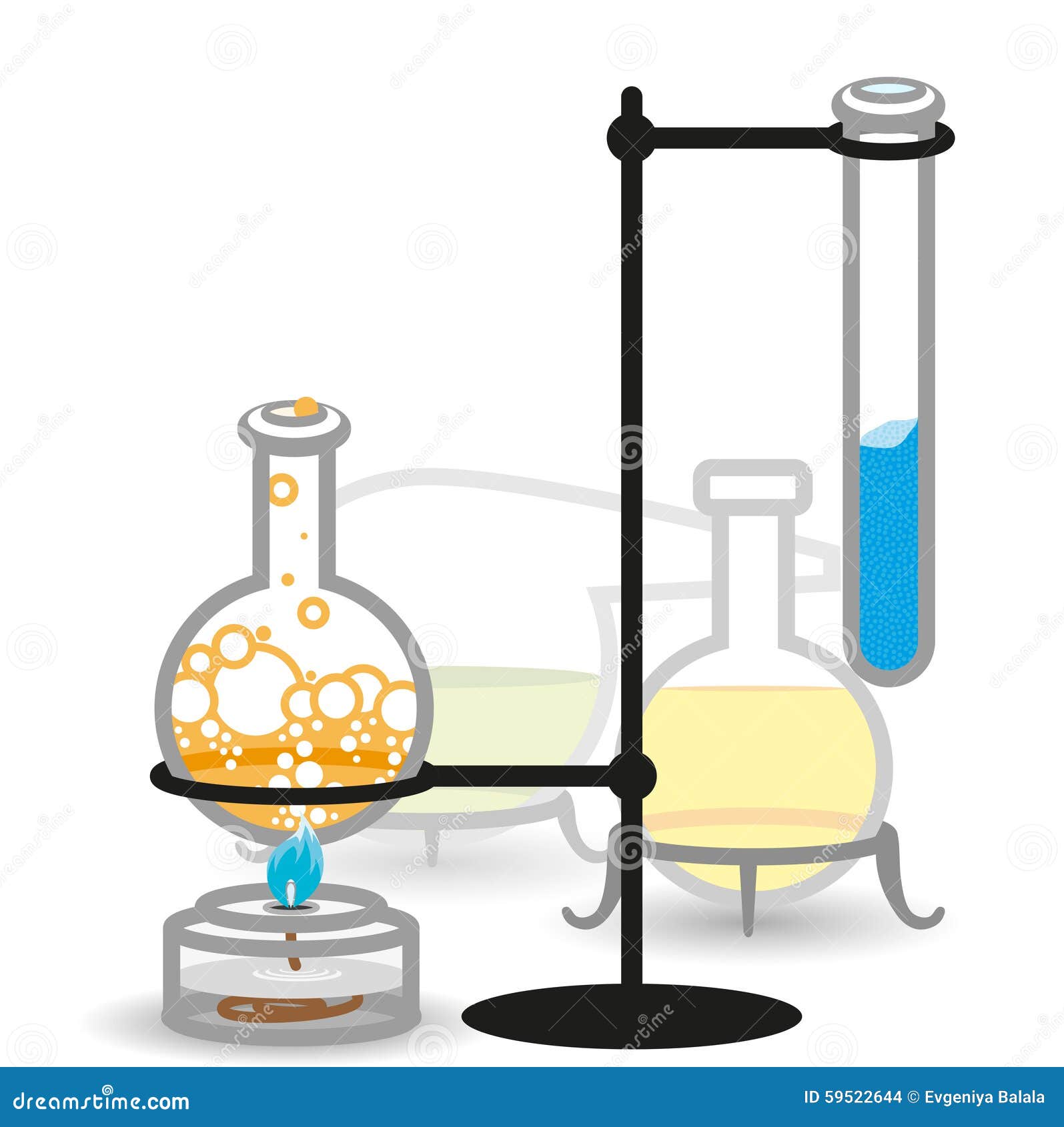 Chemical bottles stock vector. Illustration of liquid - 59522644