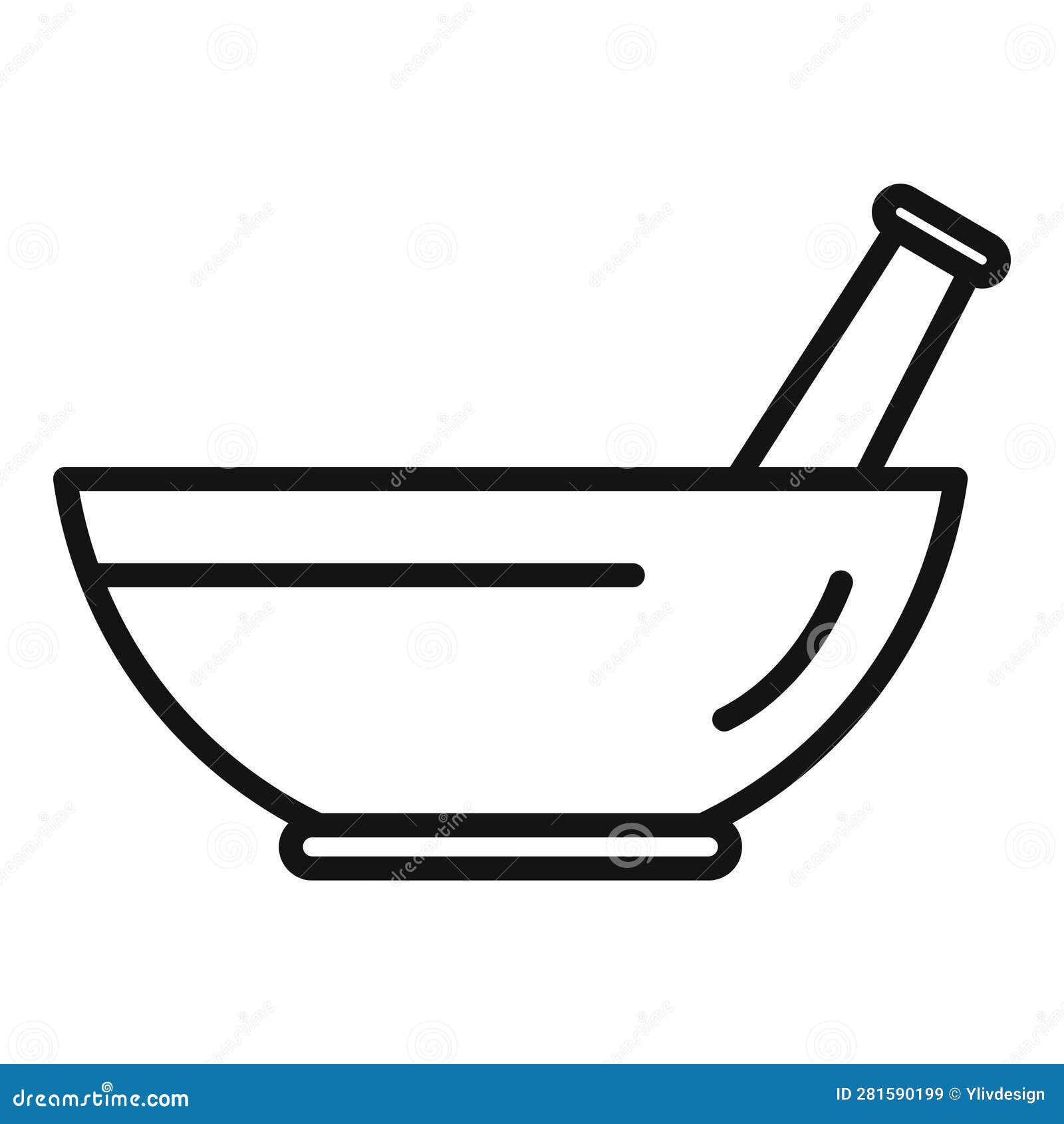 Chemical Bowl Icon Outline Vector. Lab Research Stock Illustration ...