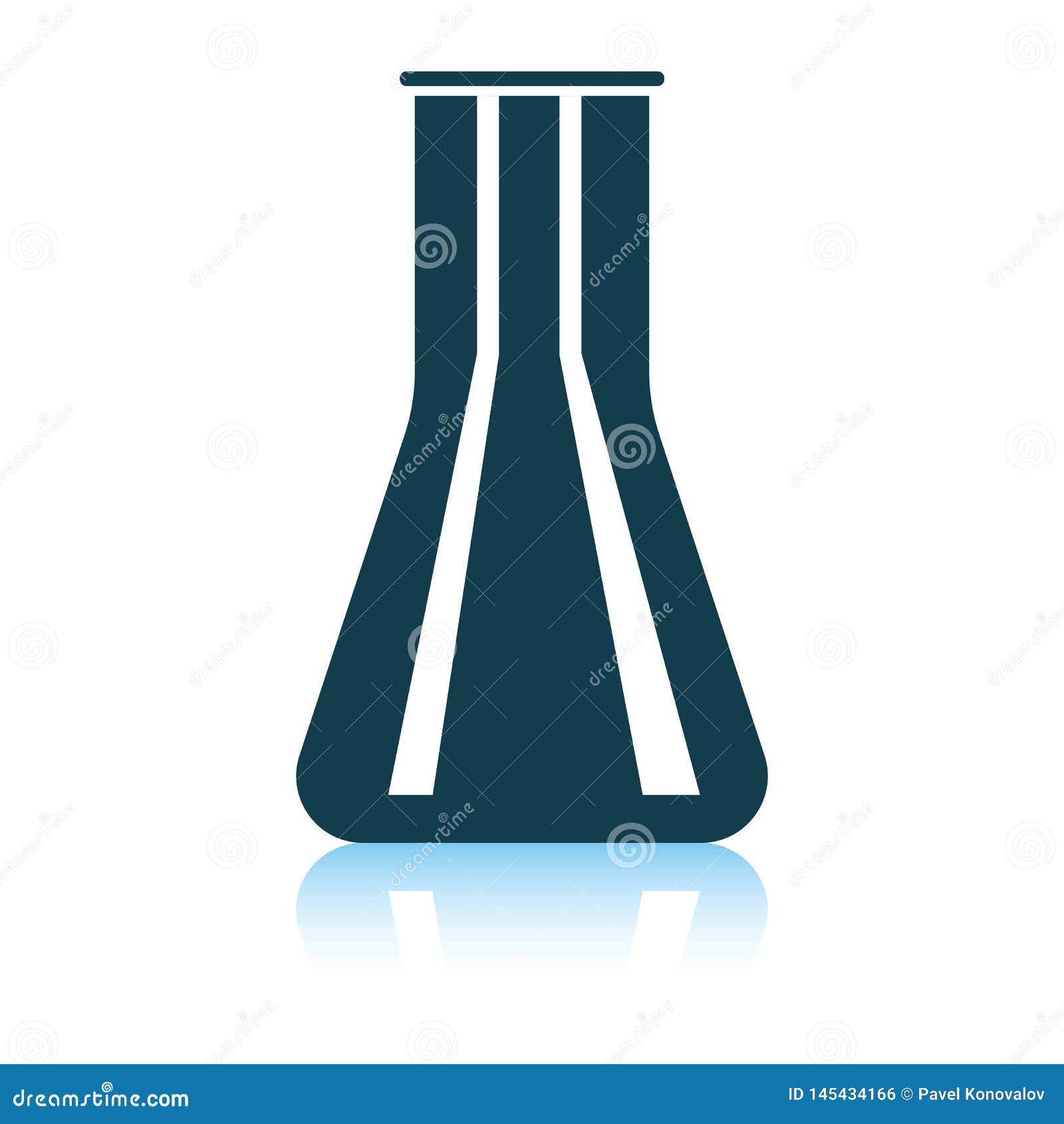 Chemical bulbs icon stock vector. Illustration of experiment - 145434166