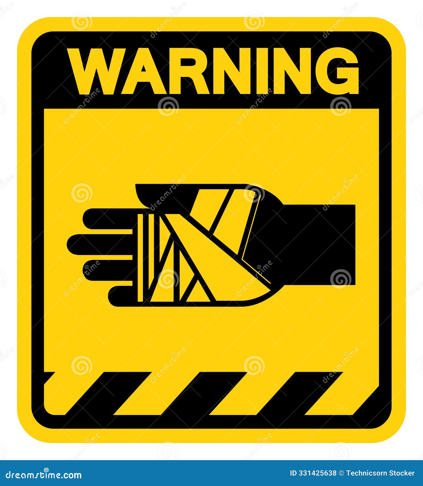 Chemical Burns Hazard Sign Promote Safety In Chemical Handling Areas ...