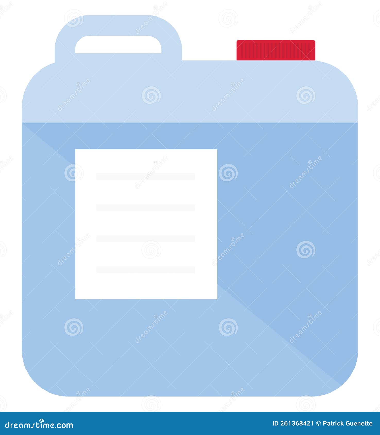 Chemical canister, icon stock vector. Illustration of liquid - 261368421