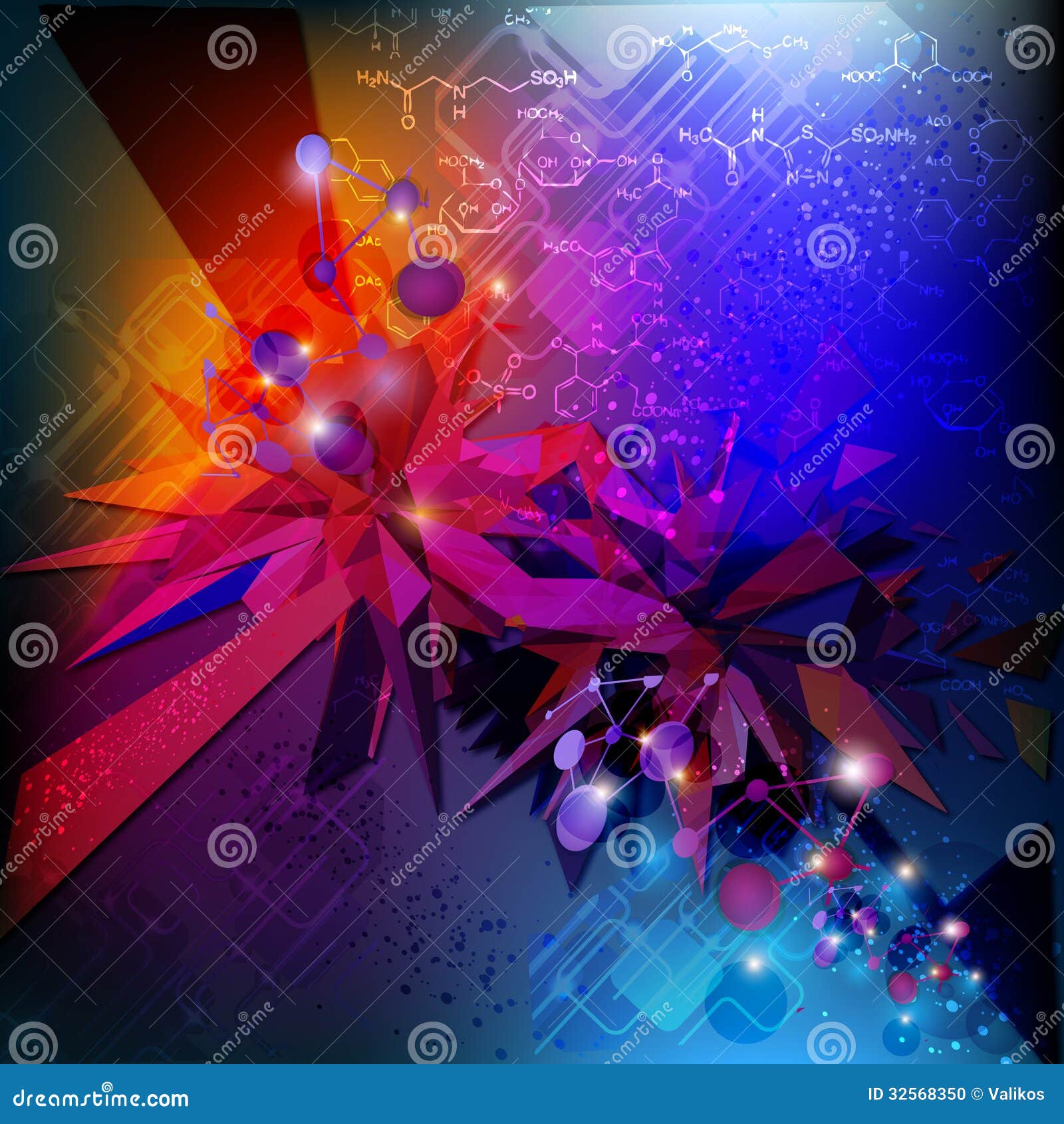 Chemical Composition Vector Illustration | CartoonDealer.com #32568350