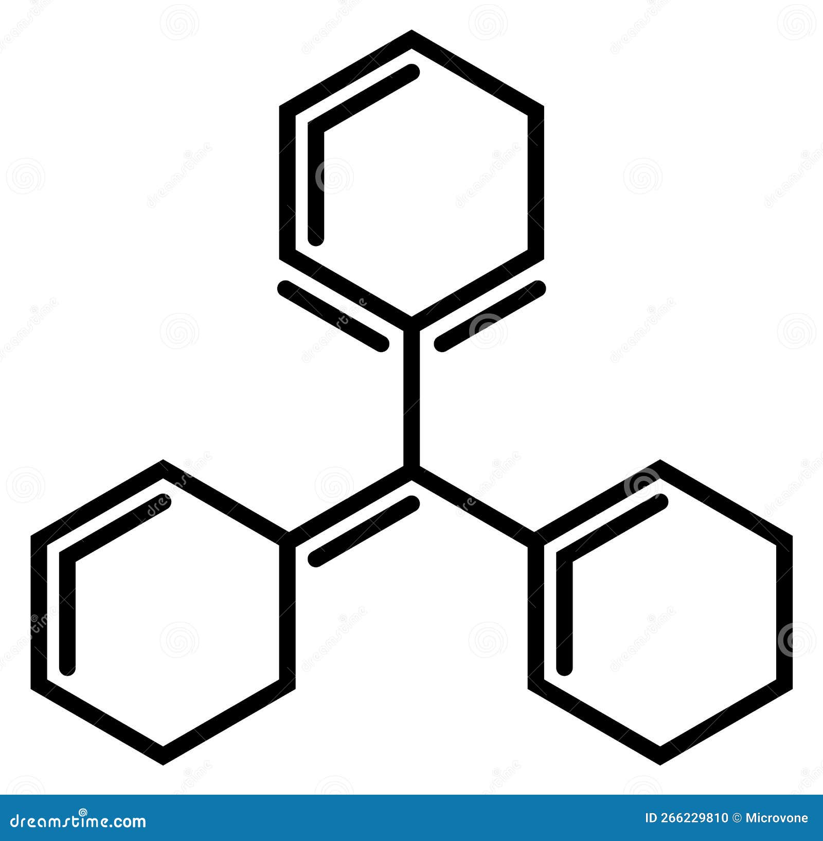 Chemical Connection Diagram. Molecule Black Line Icon Stock Vector ...