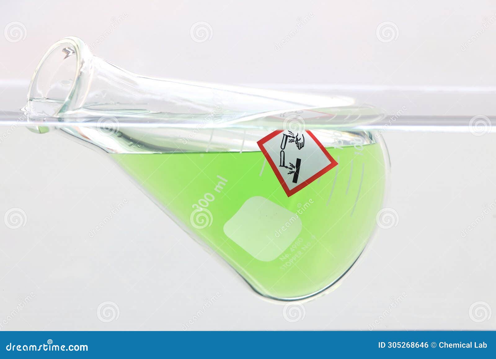 Chemical Container from Industry or Laboratory Fall Under Water Stock ...