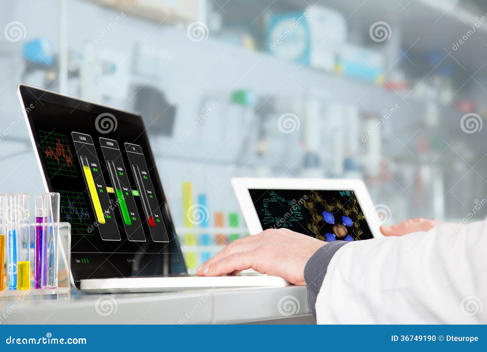 Chemical Control Device stock photo. Image of chemistry - 36749190