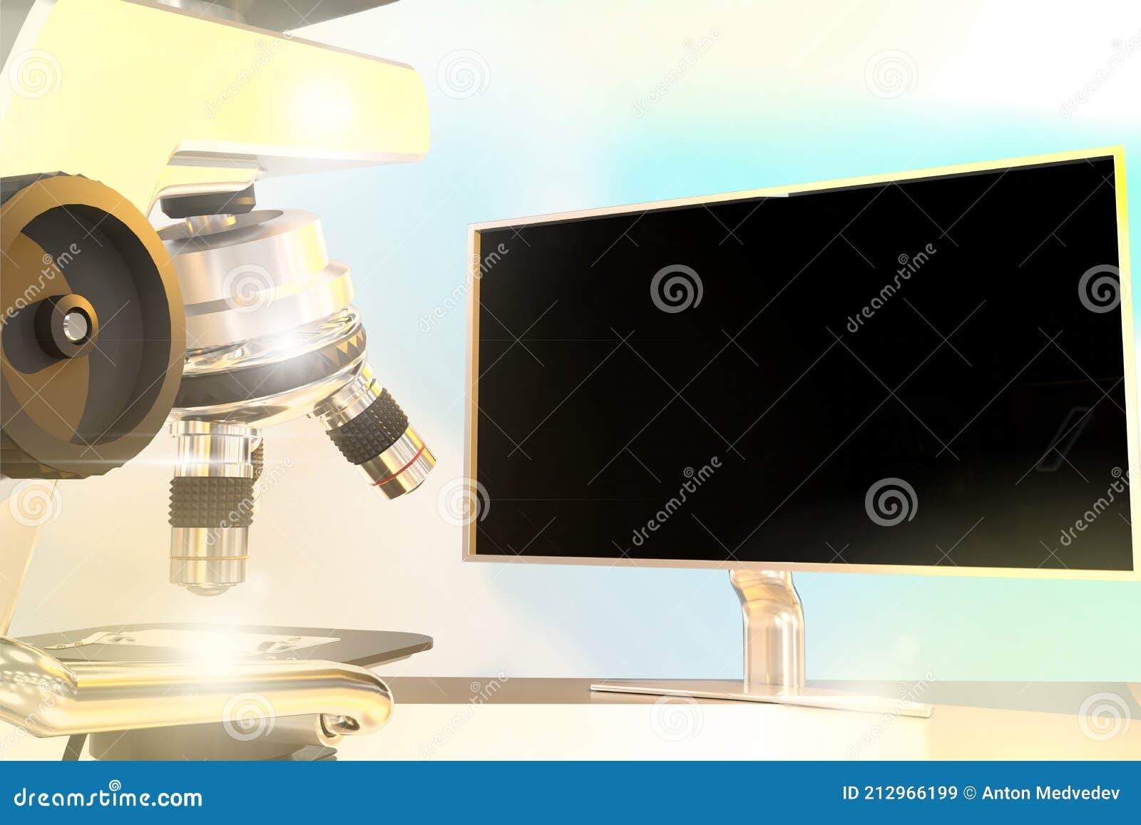 Chemical Development Concept, Object 3D Illustration - Lab Modern ...
