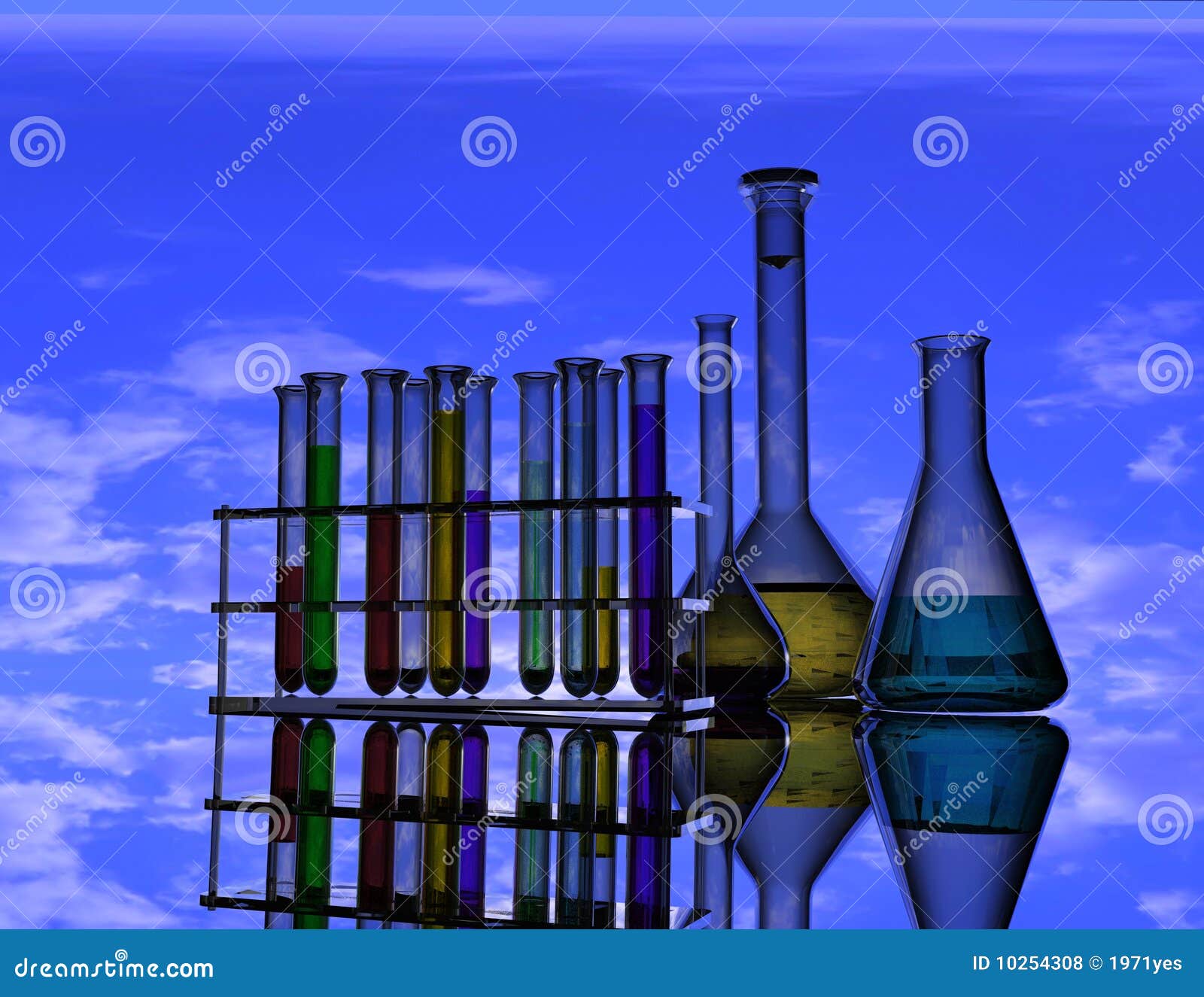 Chemical devices stock illustration. Illustration of experience - 10254308