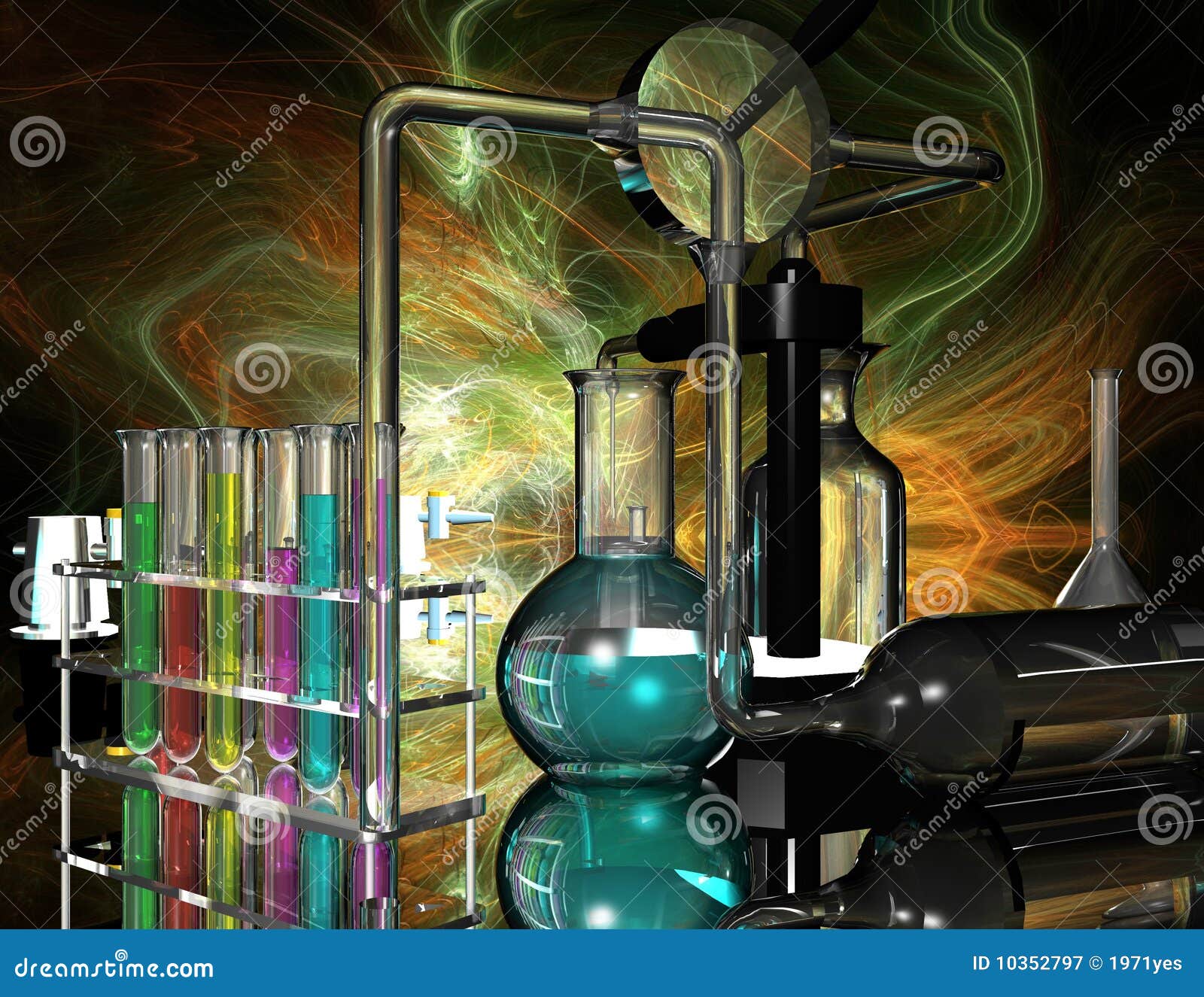 Chemical devices stock illustration. Illustration of tube - 10352797