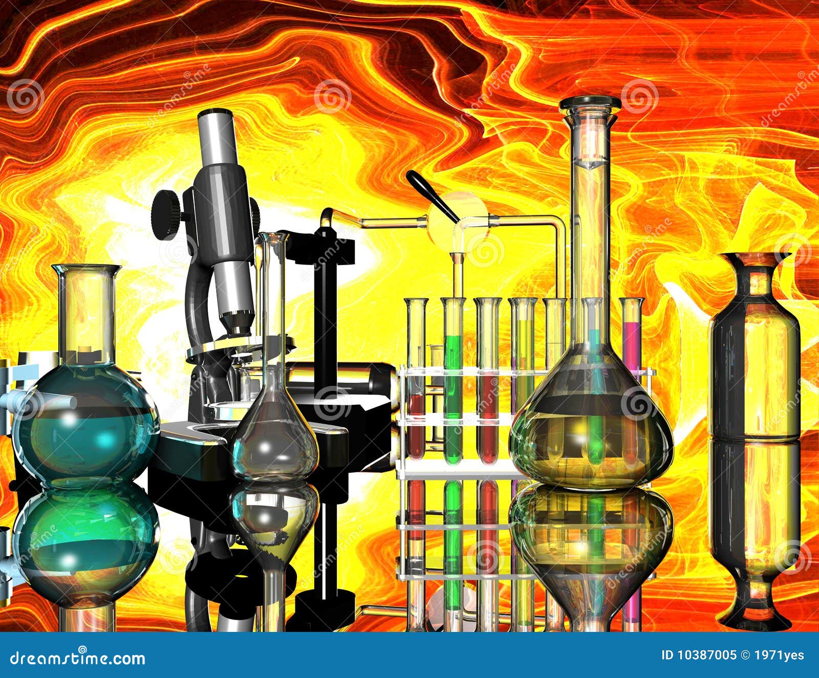 Chemical devices stock illustration. Illustration of chemistry - 10387005
