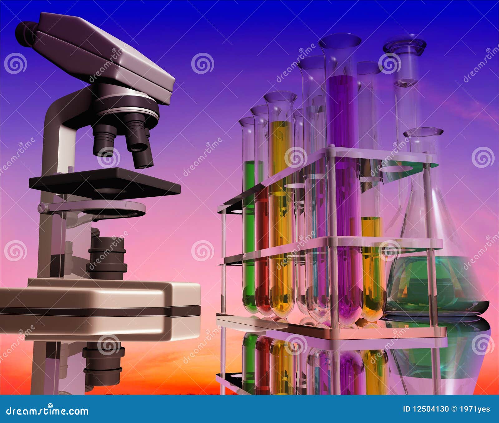 Chemical devices stock illustration. Illustration of analyses - 12504130