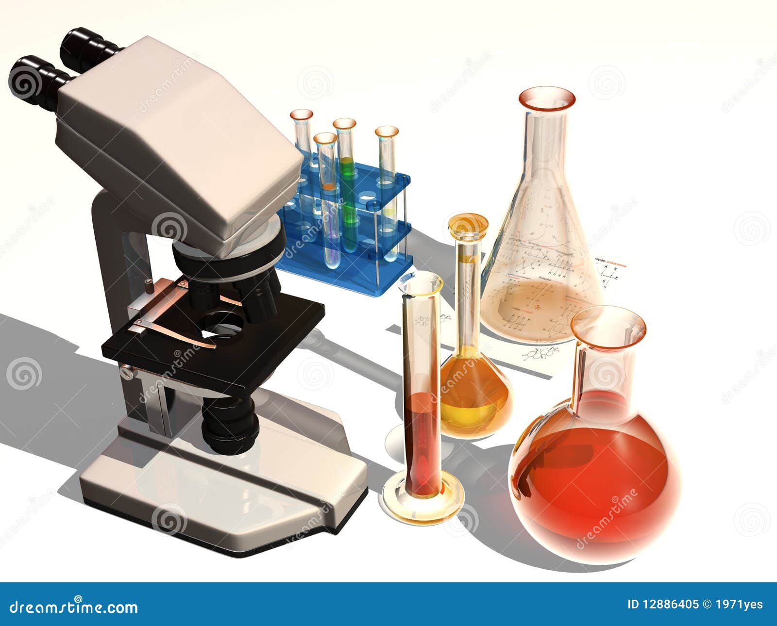 Chemical devices stock illustration. Illustration of science - 12886405