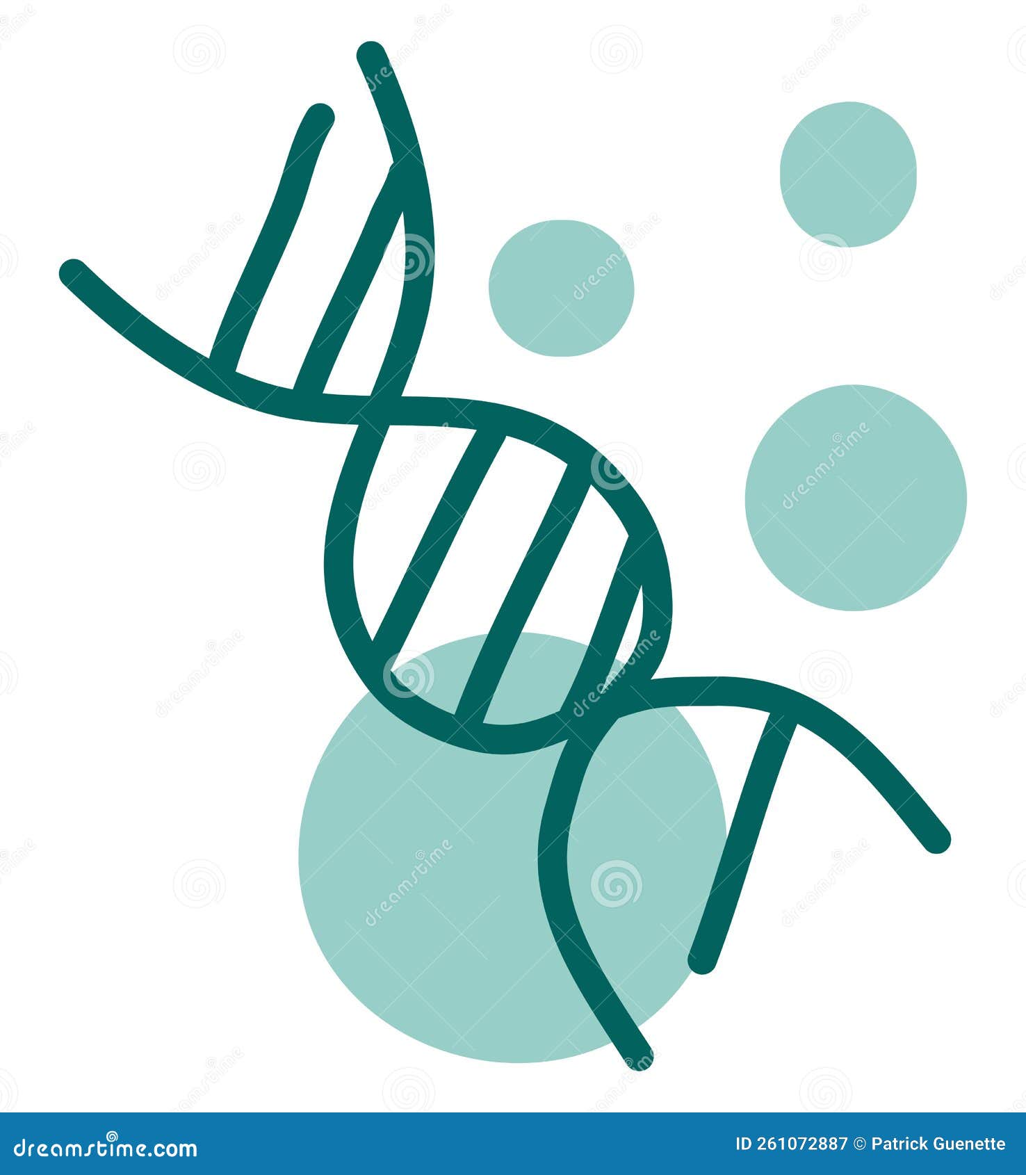 Chemical dna, icon stock vector. Illustration of isolated - 261072887