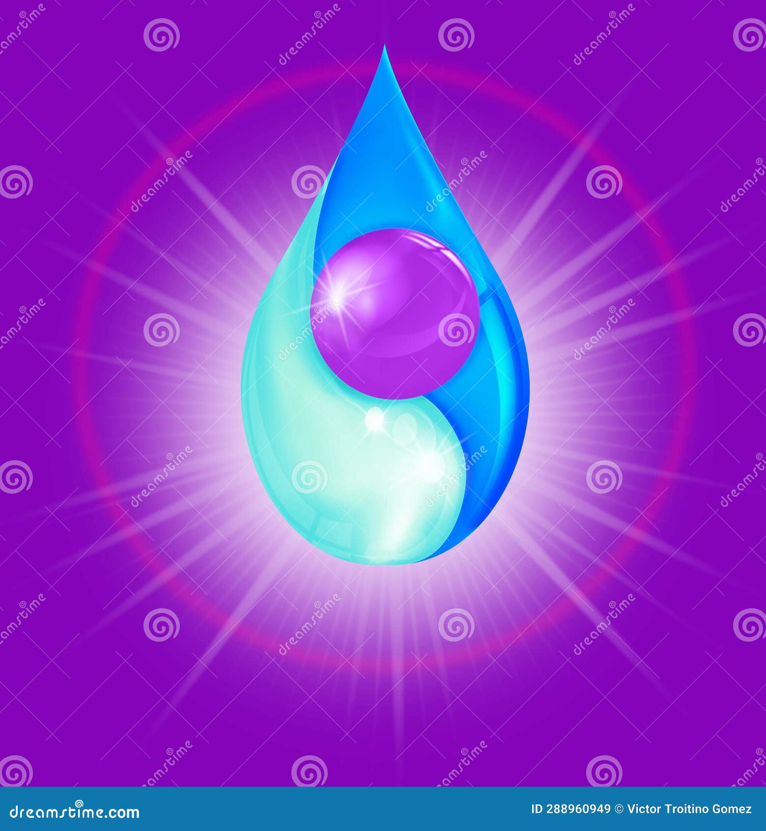 Chemical Drop with Three Containers Falling with Droplets of ...