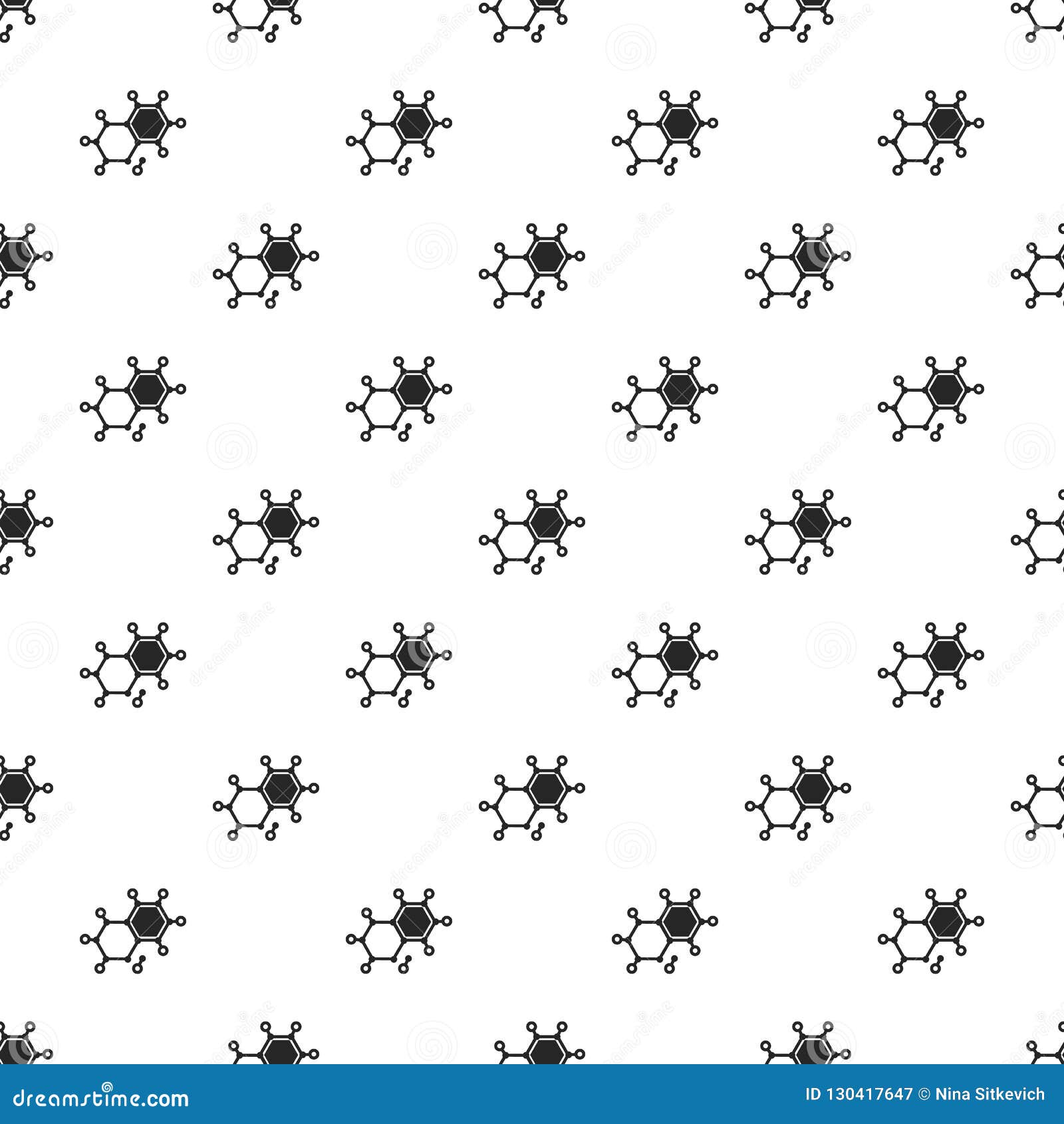 Chemical Element Molecule Pattern Seamless Stock Vector - Illustration ...