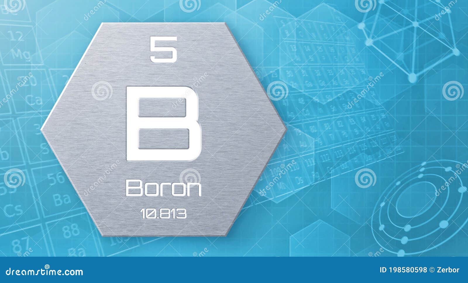 Chemical Element of the Periodic Table - Boron Stock Illustration ...