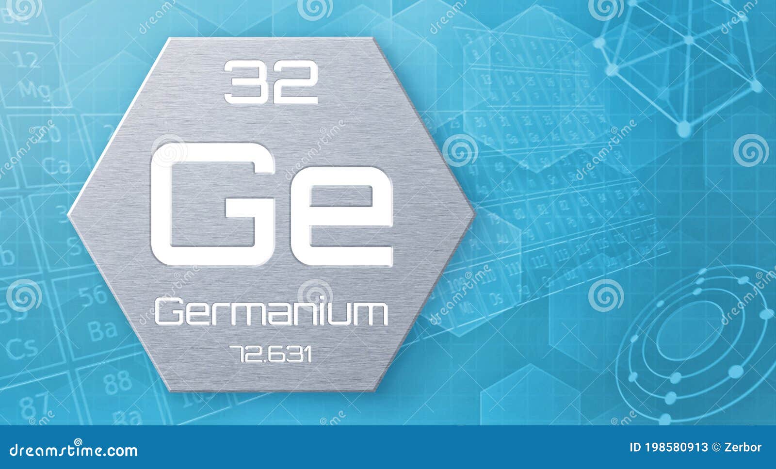 Chemical Element of the Periodic Table - Germanium Stock Illustration ...