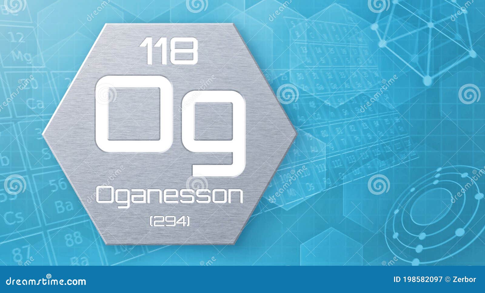 Chemical Element of the Periodic Table - Oganesson Stock Illustration ...