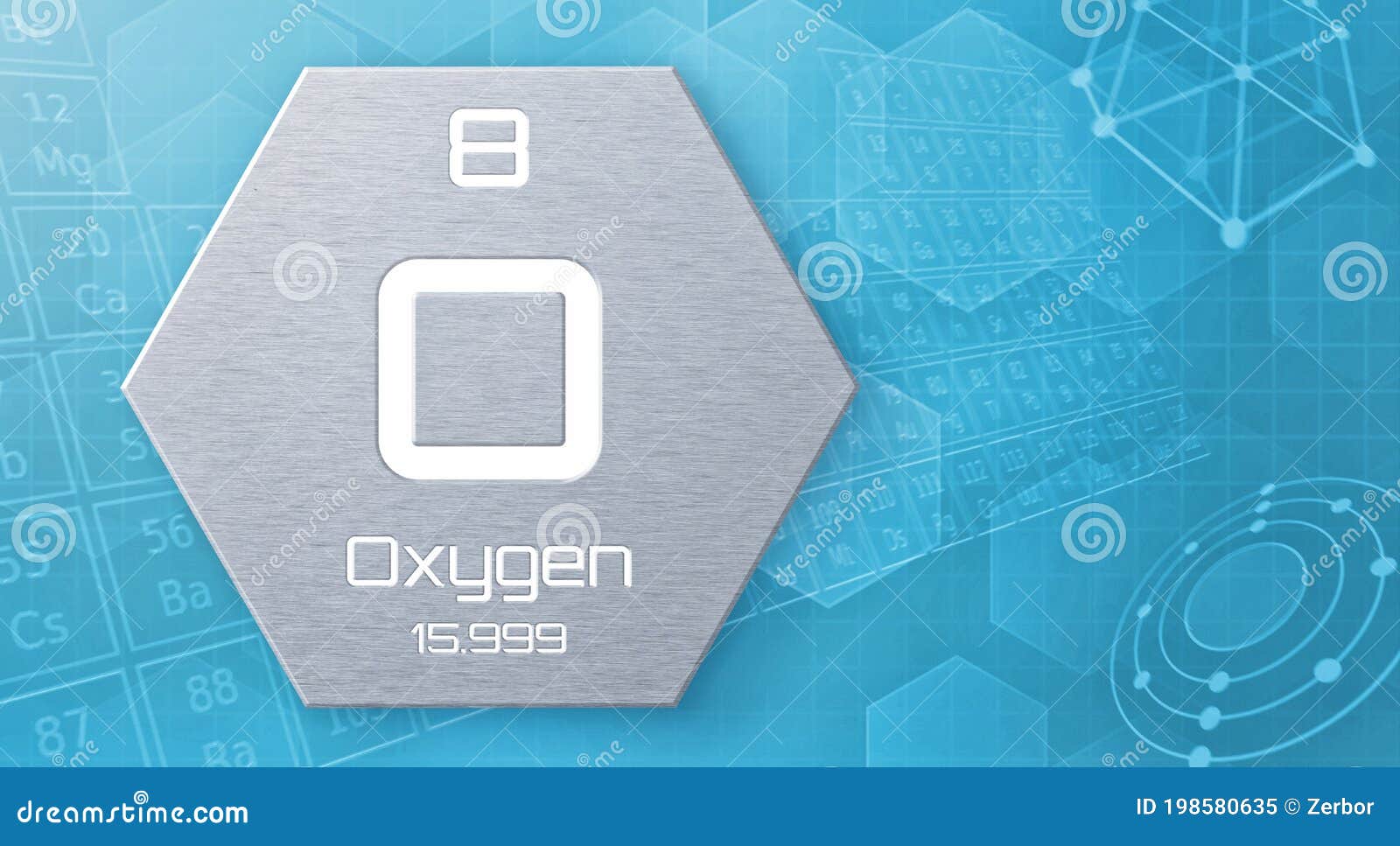 Chemical Element of the Periodic Table - Oxygen Stock Illustration ...