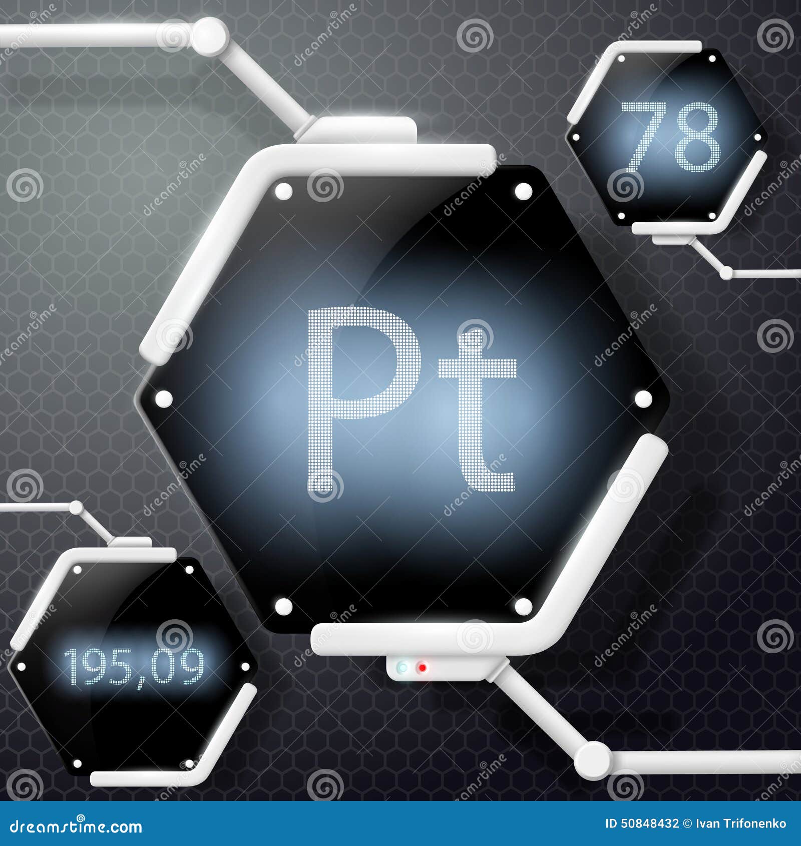Chemical element platinum stock vector. Illustration of physics - 50848432