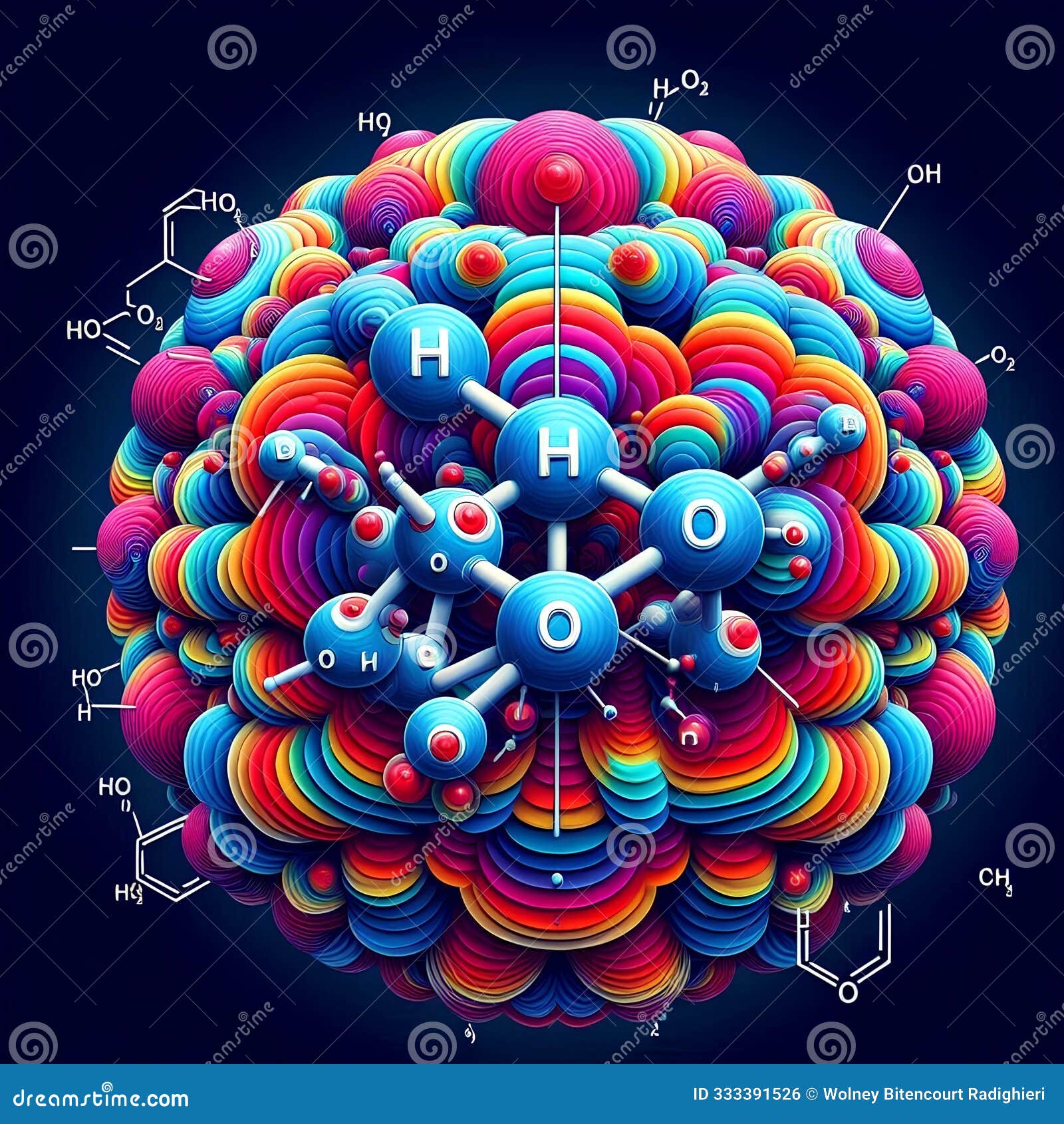 The Chemical Elements that Make Life Possible Stock Illustration ...