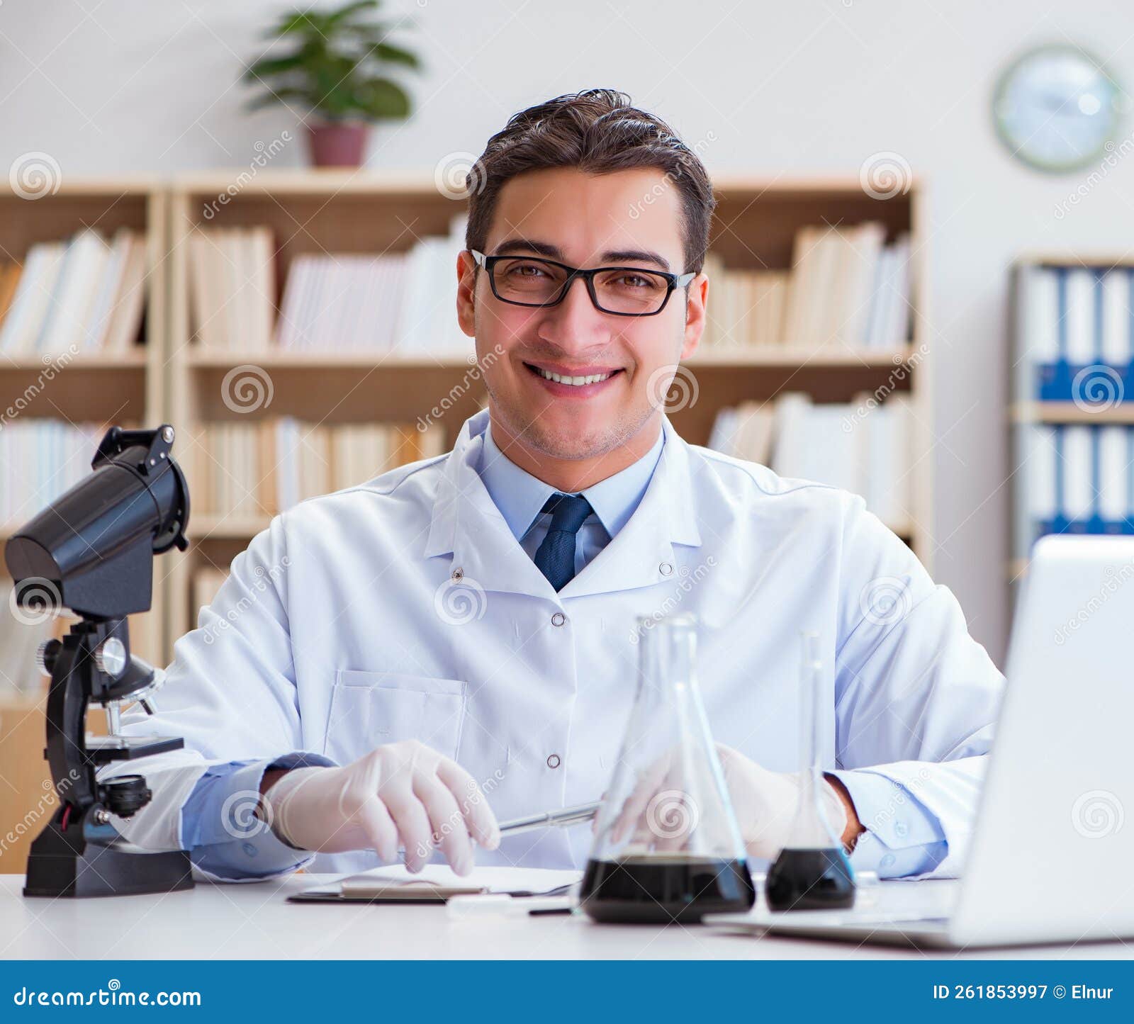 Chemical Engineer Working on Oil Samples in Lab Stock Image - Image of ...