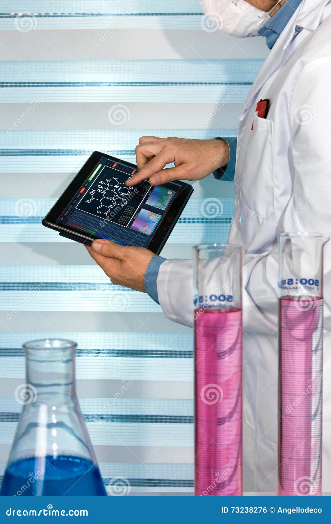 Tablet With Chemistry Symbols Royalty-Free Stock Image | CartoonDealer ...