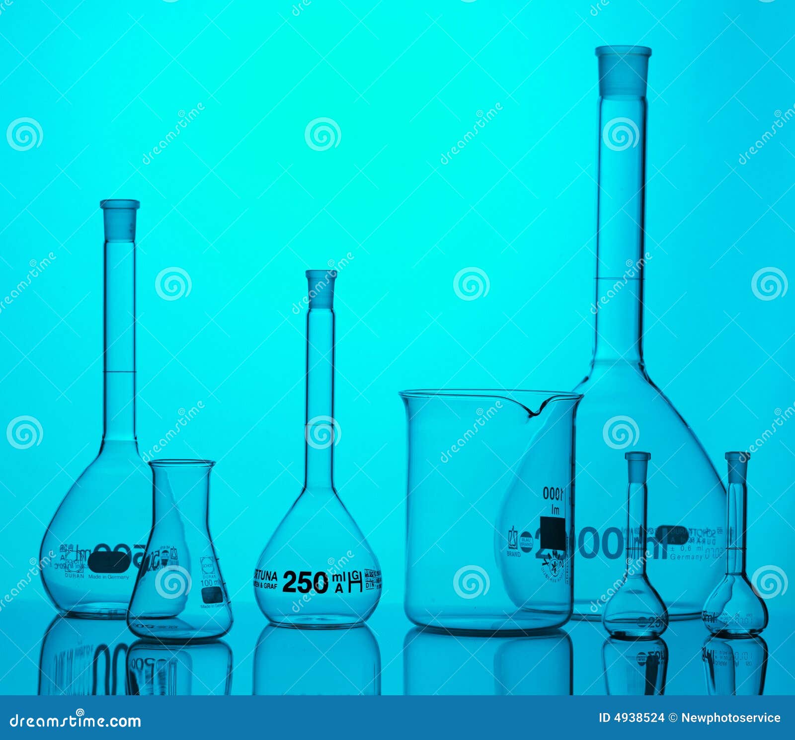 Chemical Equipment Are On The White Background. Automatic Pipettes And ...