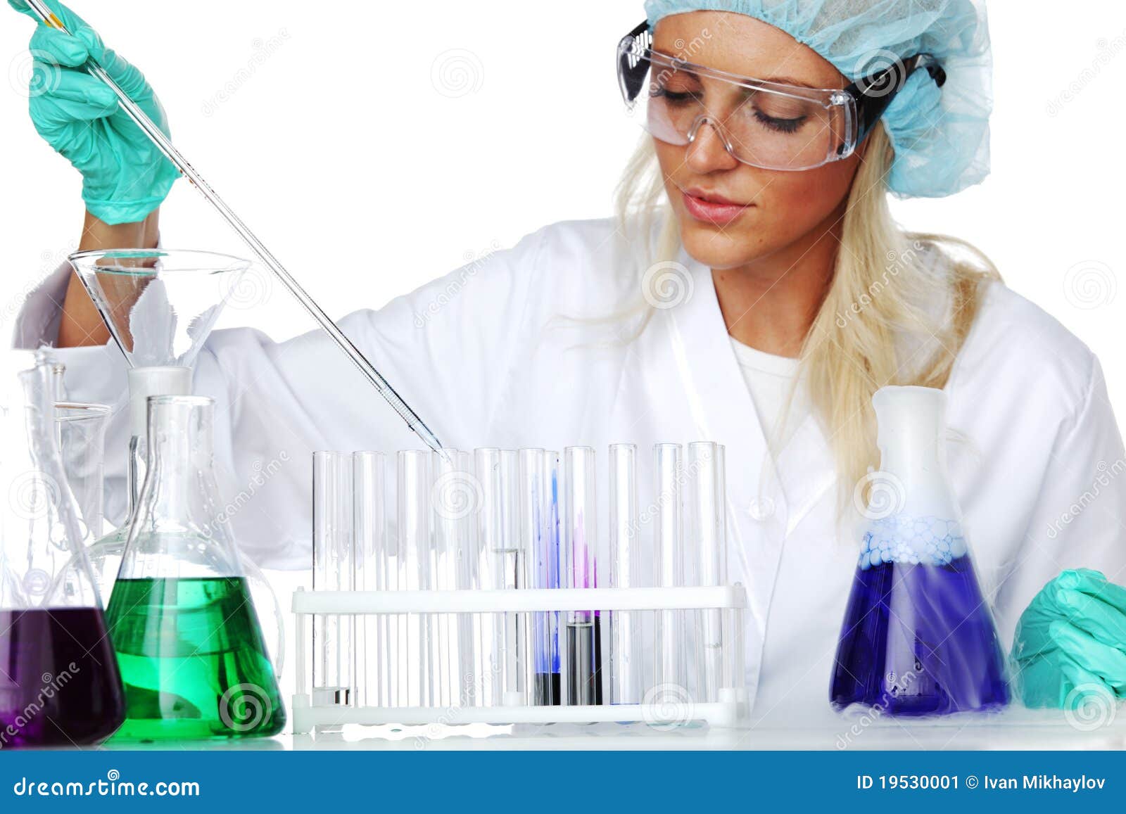 Chemical experiment stock image. Image of chemical, medicine - 19530001