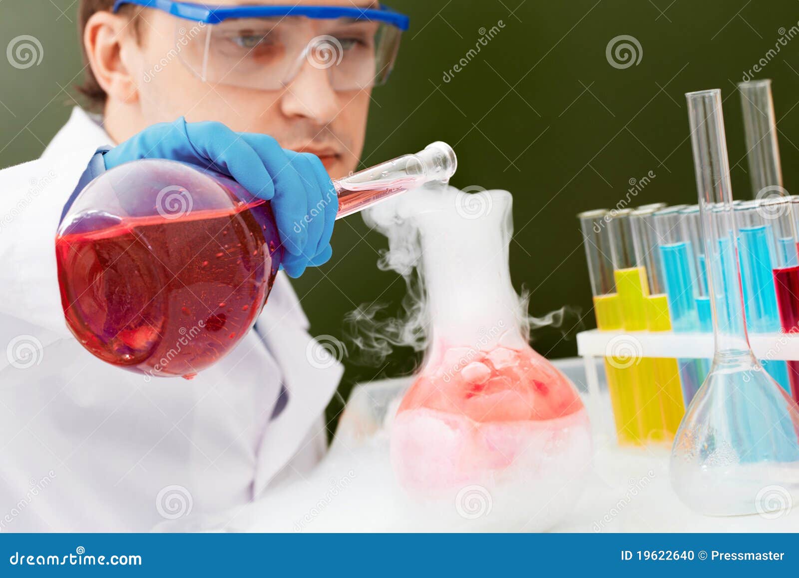 Chemical experiment stock photo. Image of pharmaceutical - 19622640