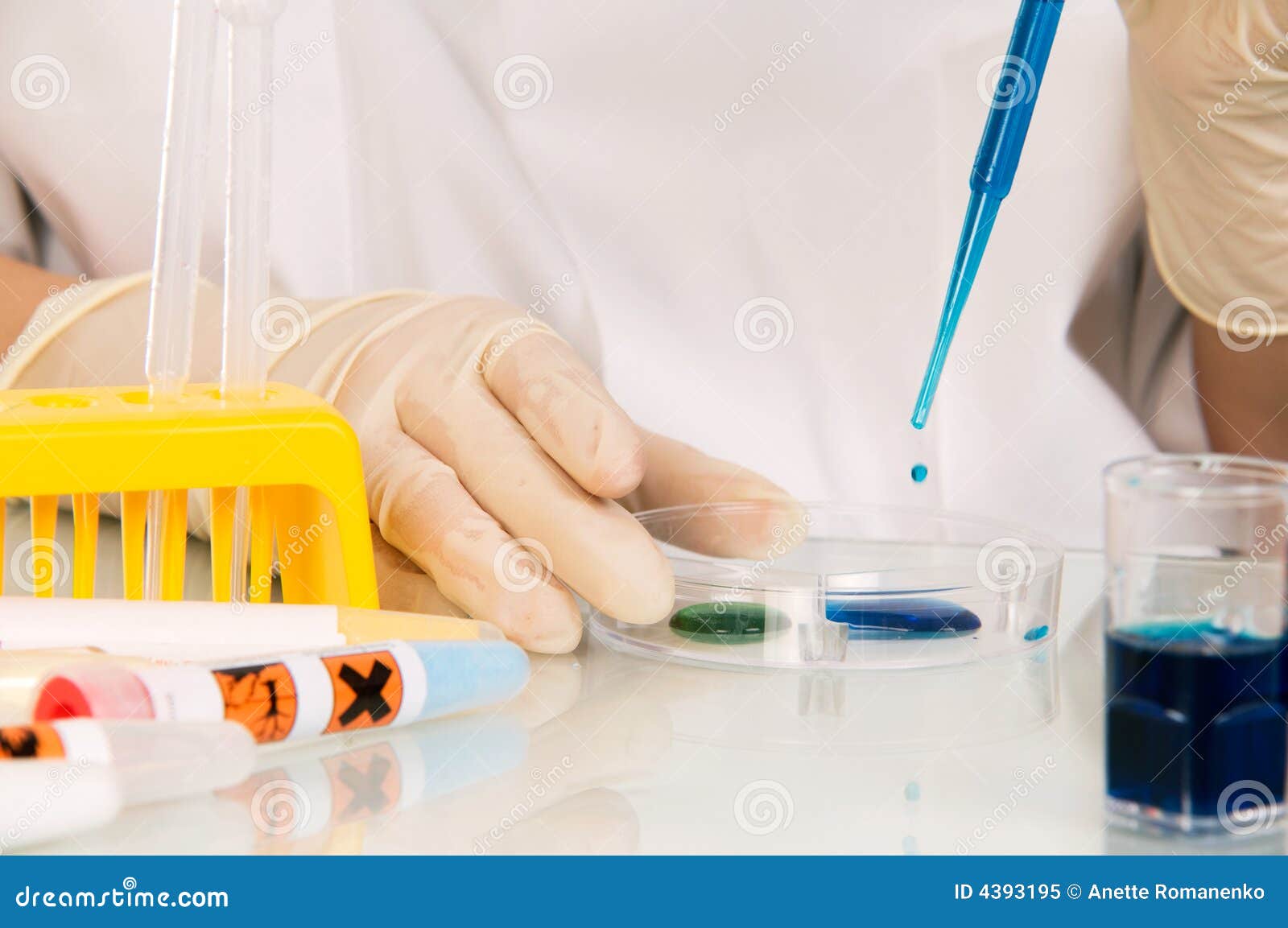 Chemical experiment. stock image. Image of explosive, examining - 4393195