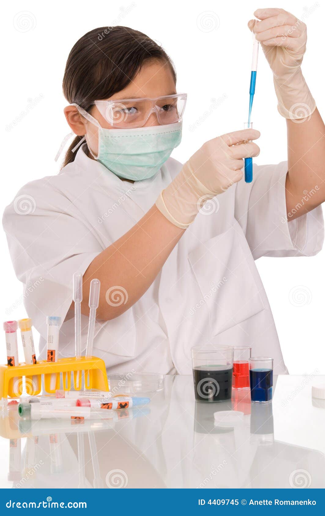 Chemical Experiment Concept. Safety Measures For Providing Safe ...