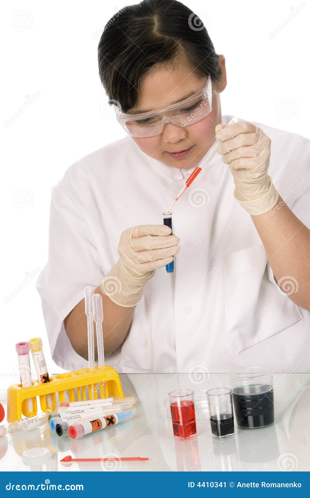 Chemical experiment. stock image. Image of exploration - 4410341