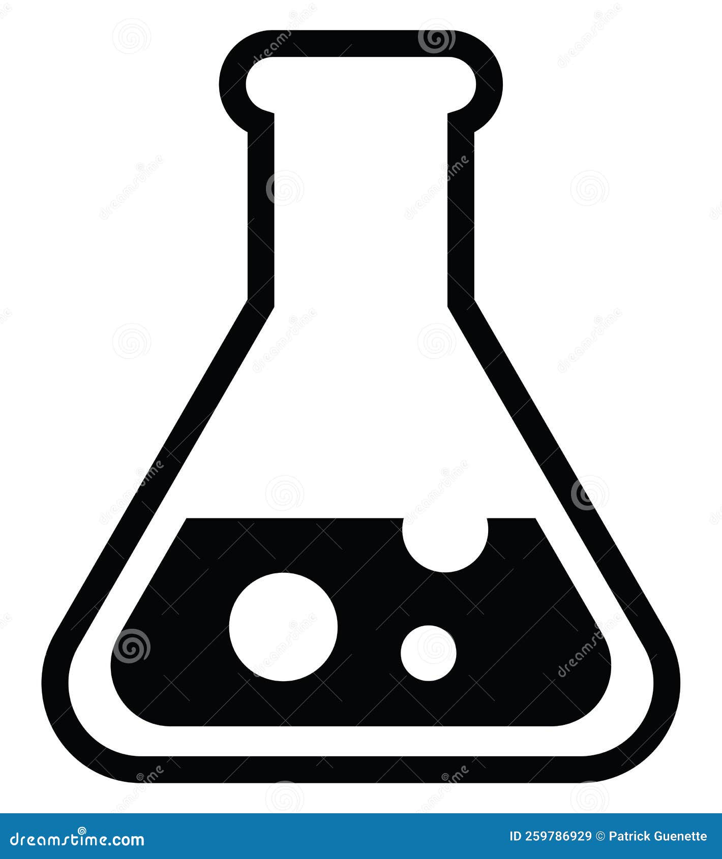 Chemical experiment, icon stock vector. Illustration of icon - 259786929