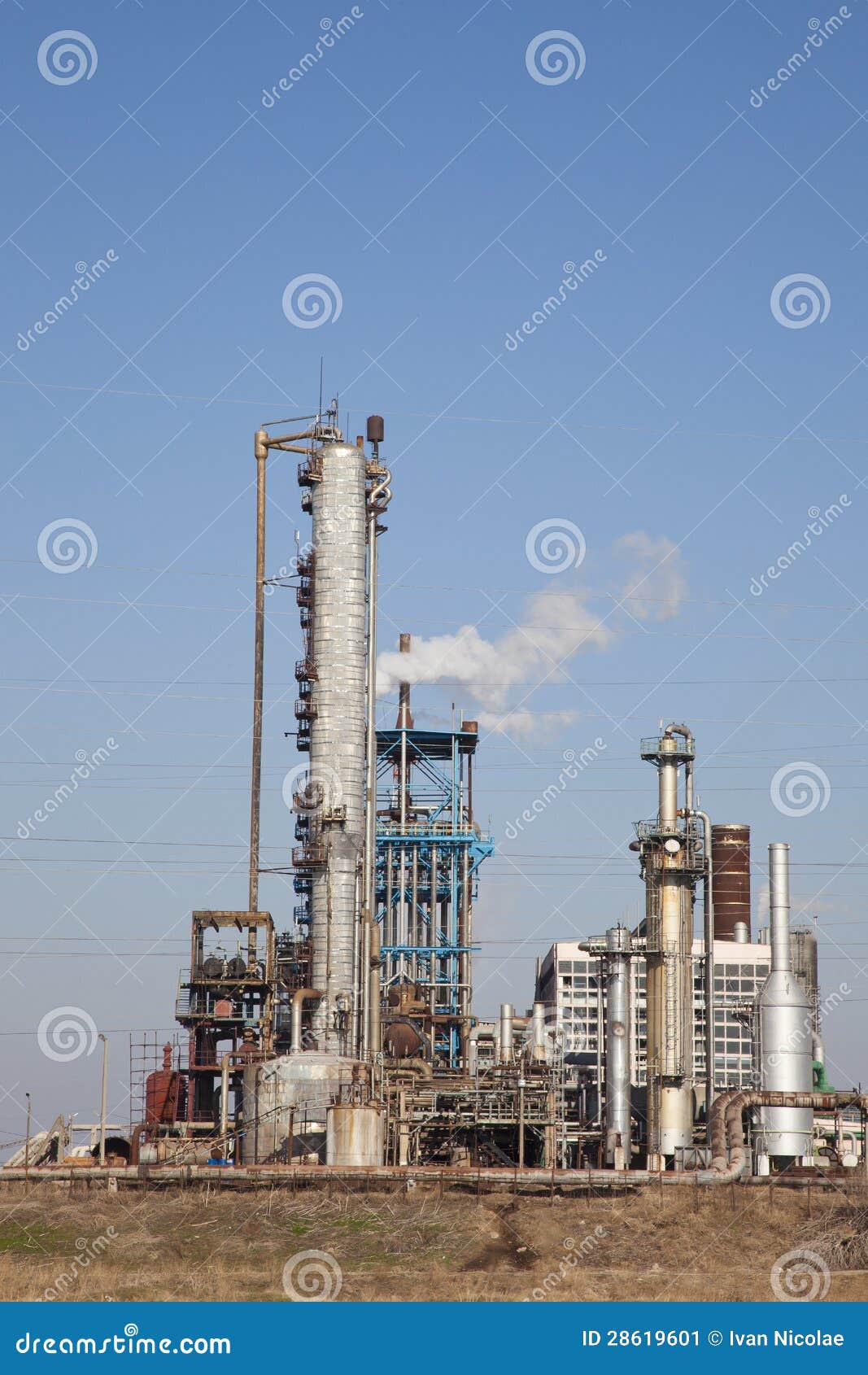 Chemical factory stock image. Image of metal, burner - 28619601