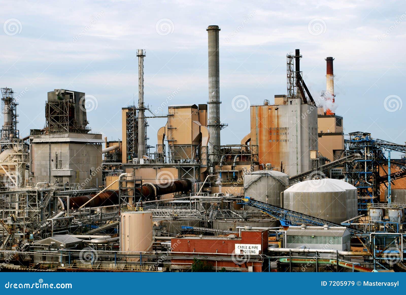 Chemical factory stock image. Image of metal, tubes, pollution - 7205979