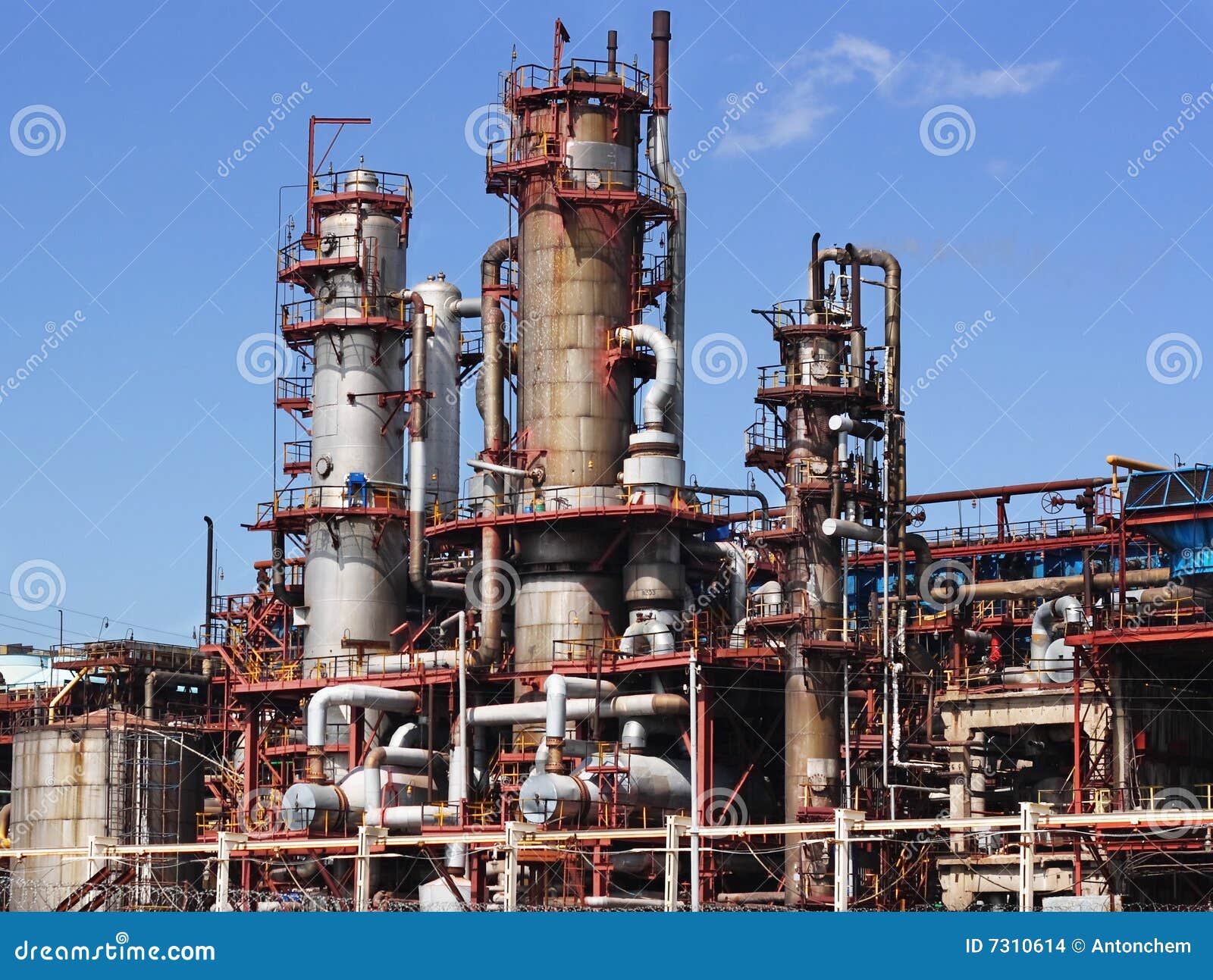 Chemical Factory stock photo. Image of energy, chemistry - 7310614