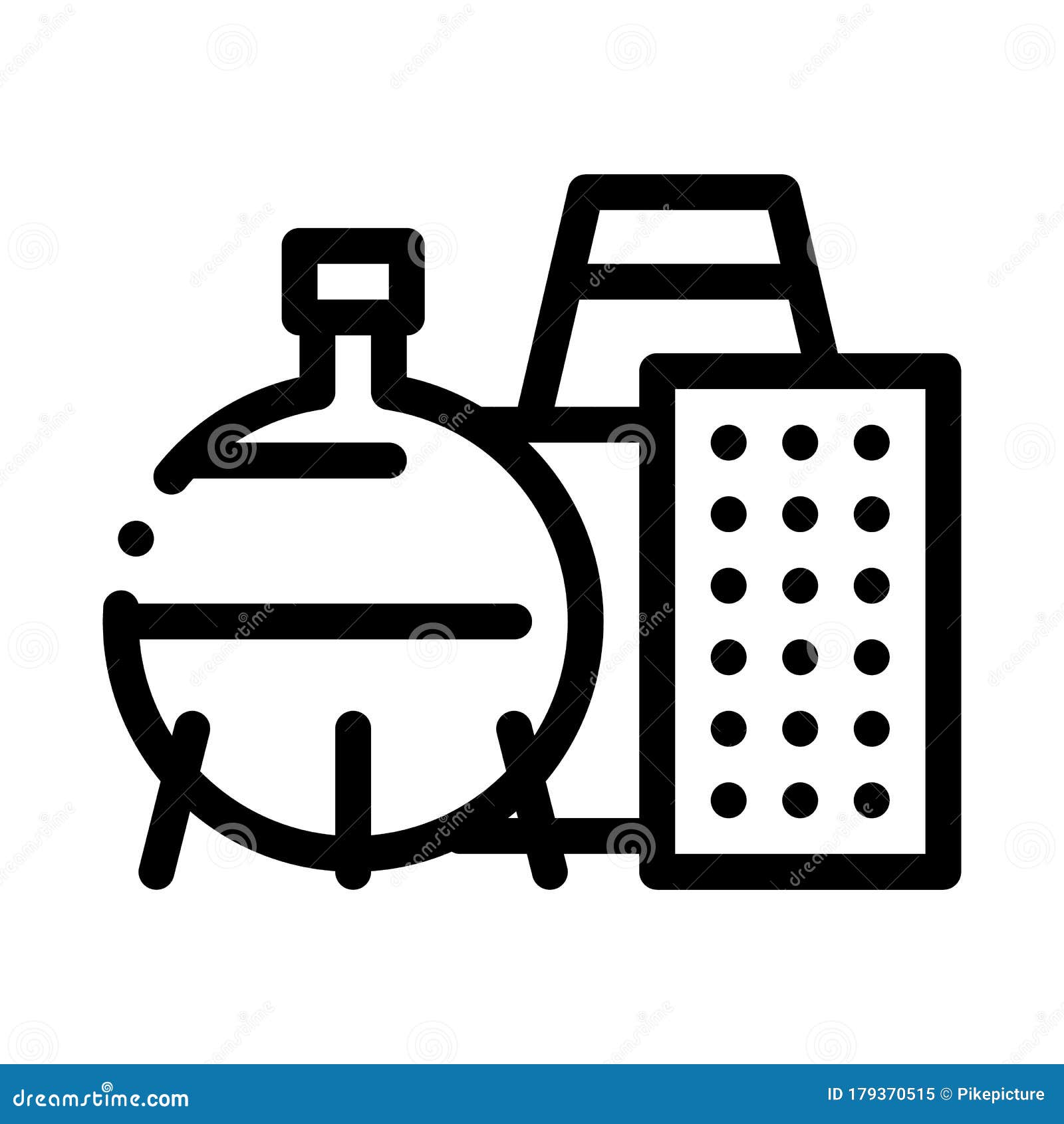 Chemical Factory Icon Vector Outline Illustration Stock Vector ... Chemical Factory Icon Vector Outline Illustration Stock Vector ...